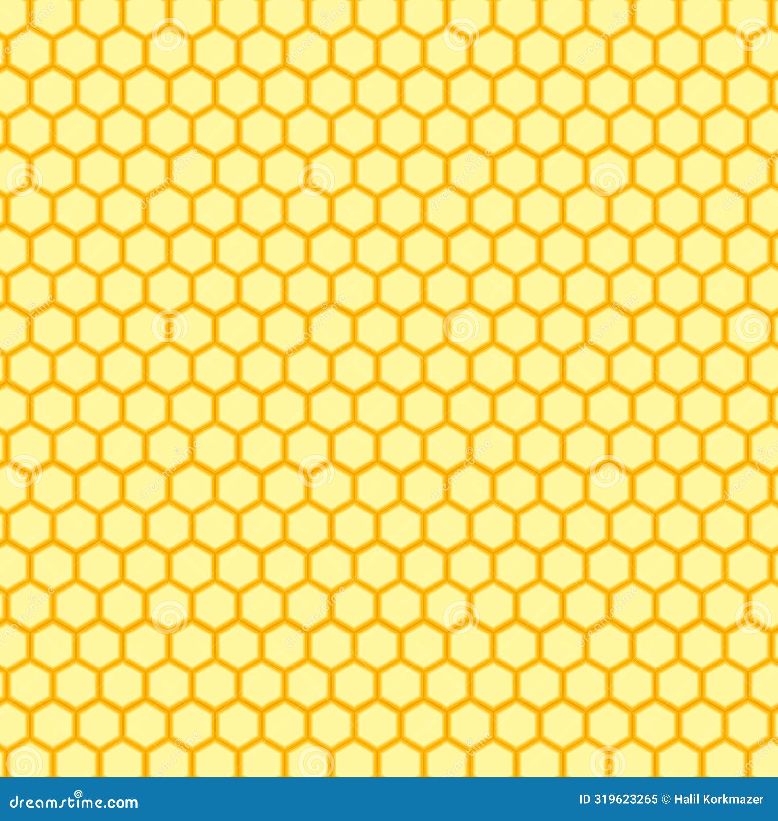 Seamless Pattern with Honeycombs. Repeating Background Stock Vector ...