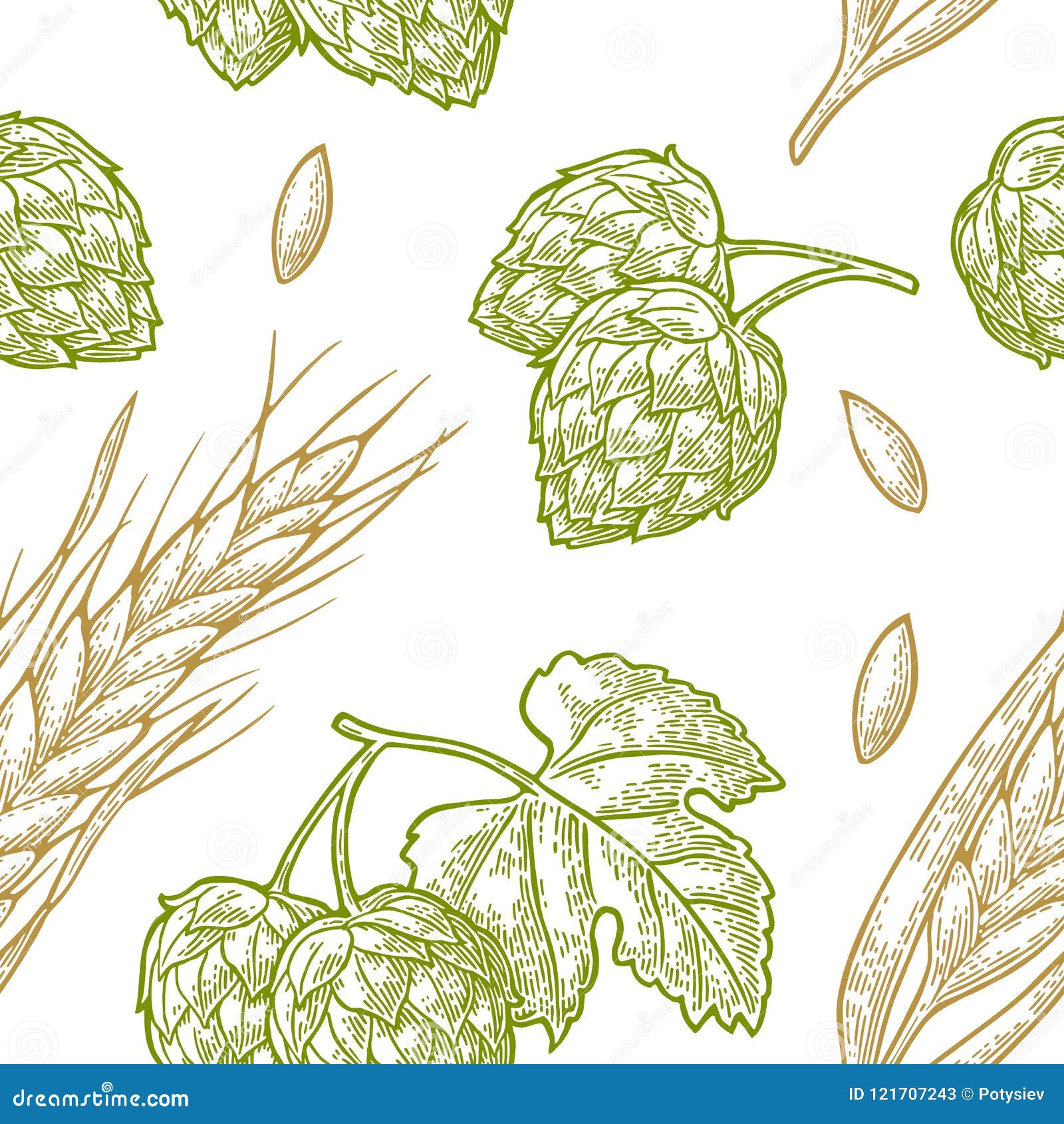Hop Leaf Pattern Stock Illustrations – 925 Hop Leaf Pattern Stock ...