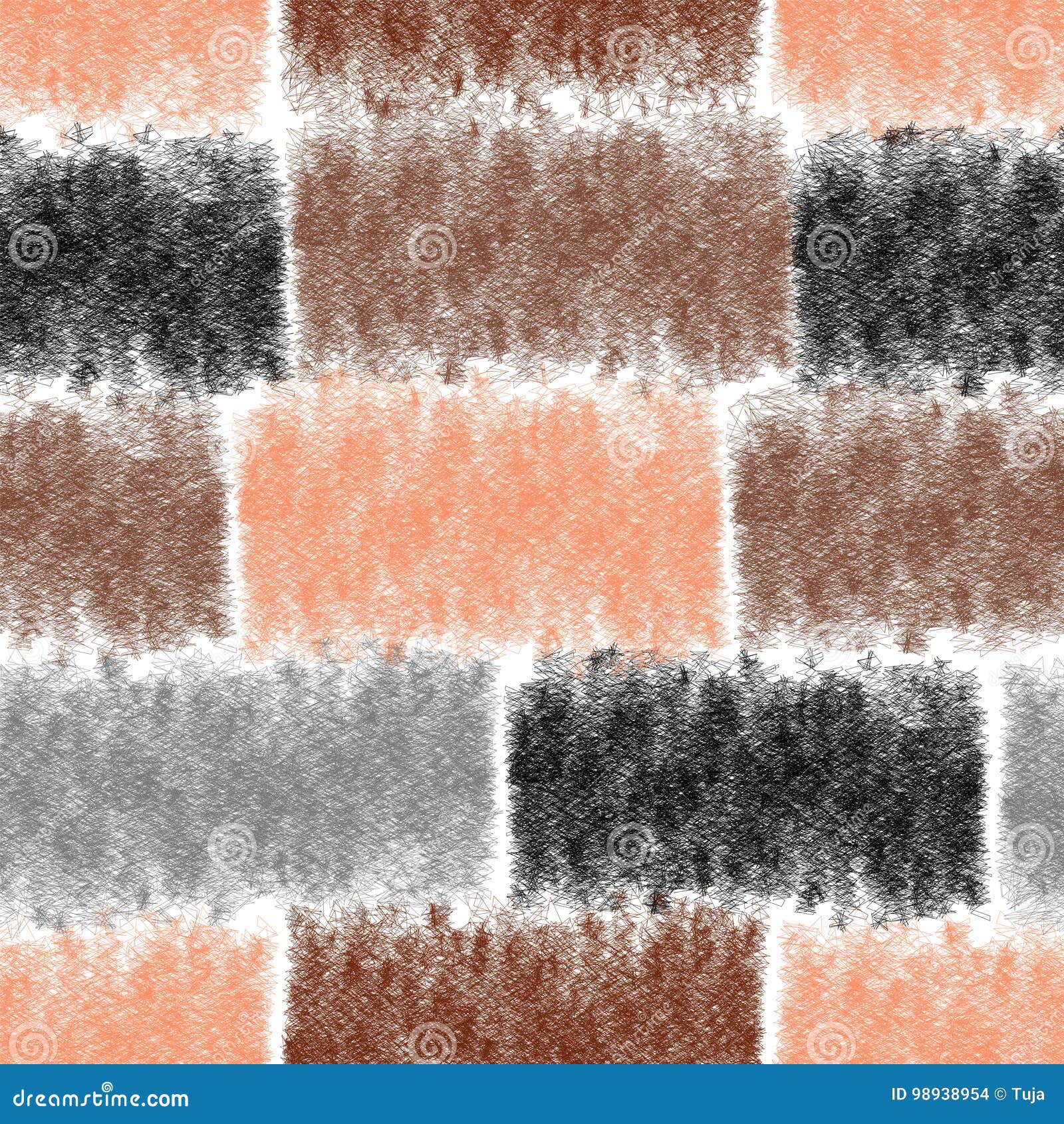 Seamless Pattern with Horizontal Grunge Striped Rectangular Elements ...