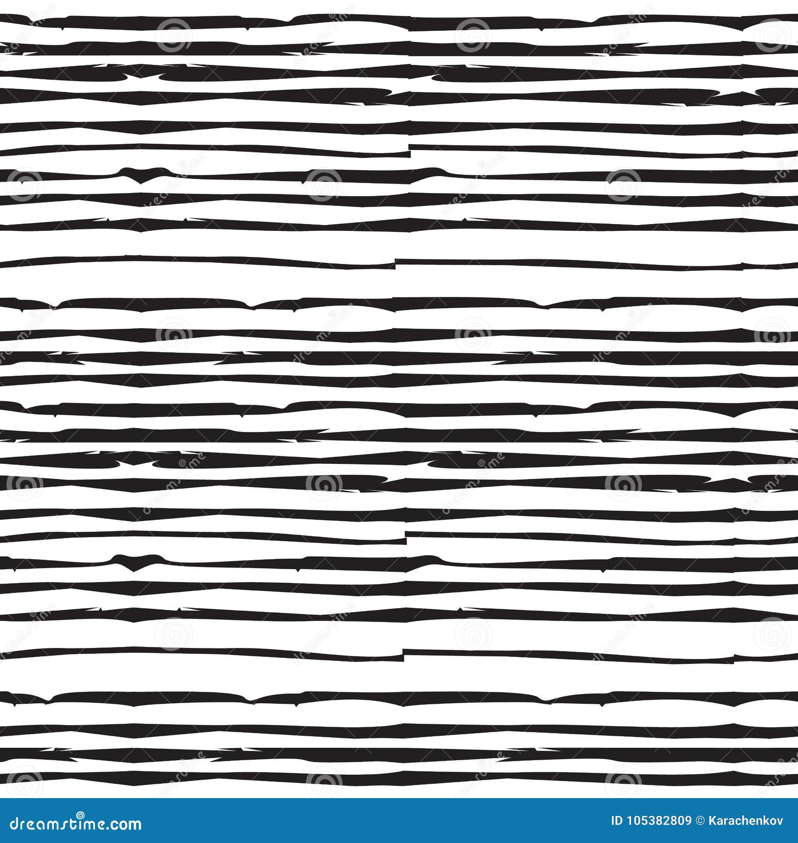 Seamless Pattern with Horizontal Hand Drawn Lines Stock Vector ...