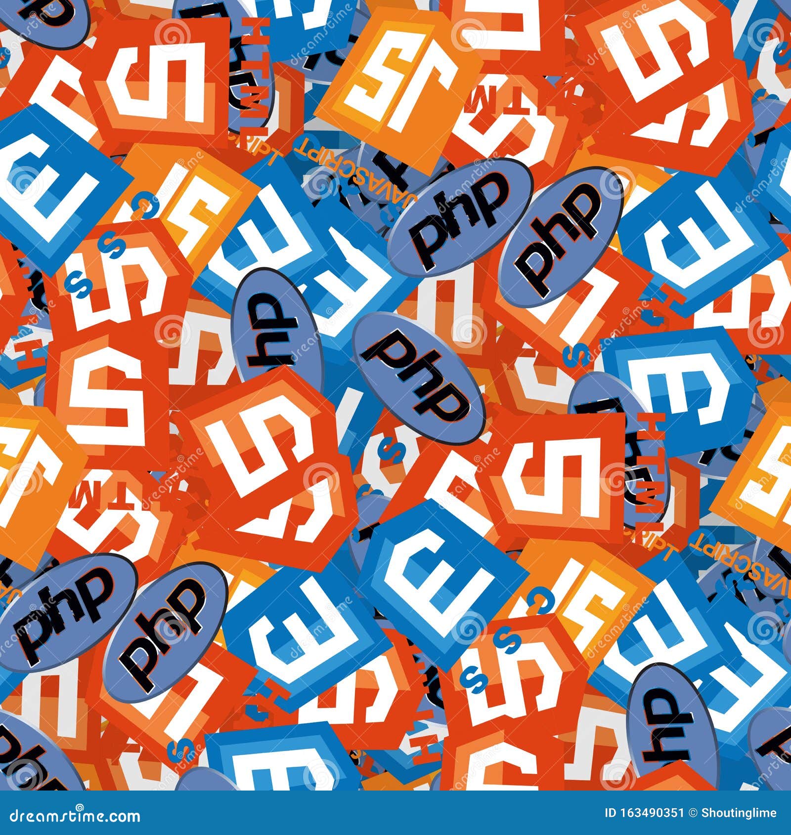Html5 Css3 Js Icon Set Web Development Logo Icon Set Of Html Css And Javascript Programming