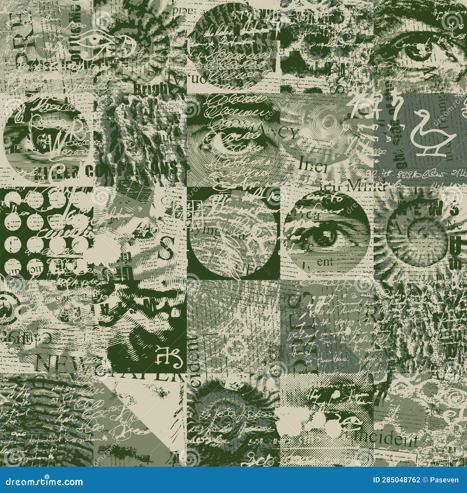 Seamless Pattern with Human Eyes and Sea Stone Shells Texture Stock ...