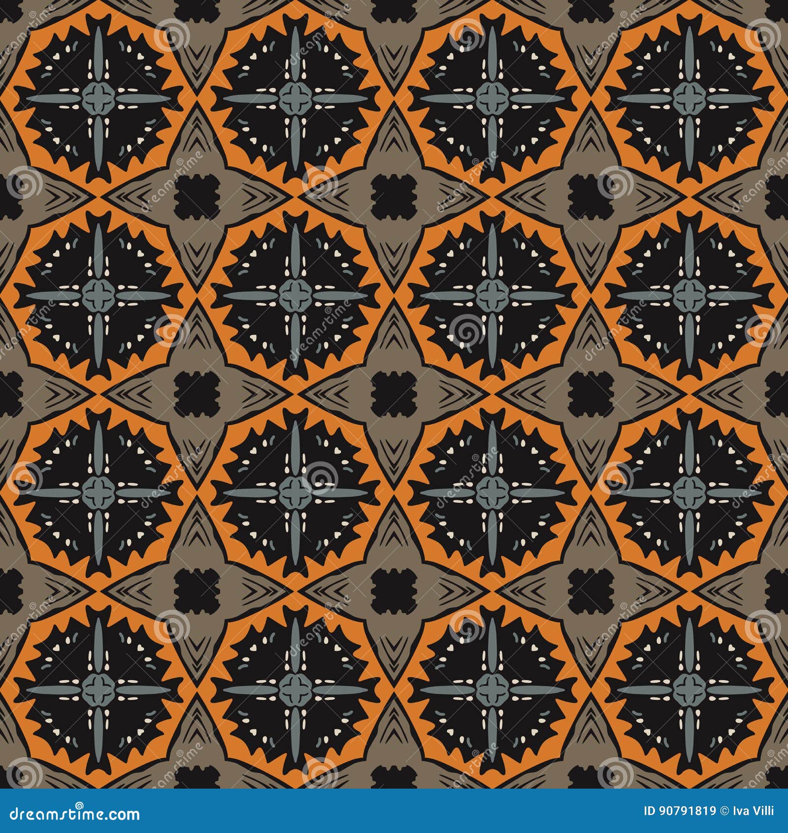 Seamless pattern stock vector. Illustration of beige - 90791819