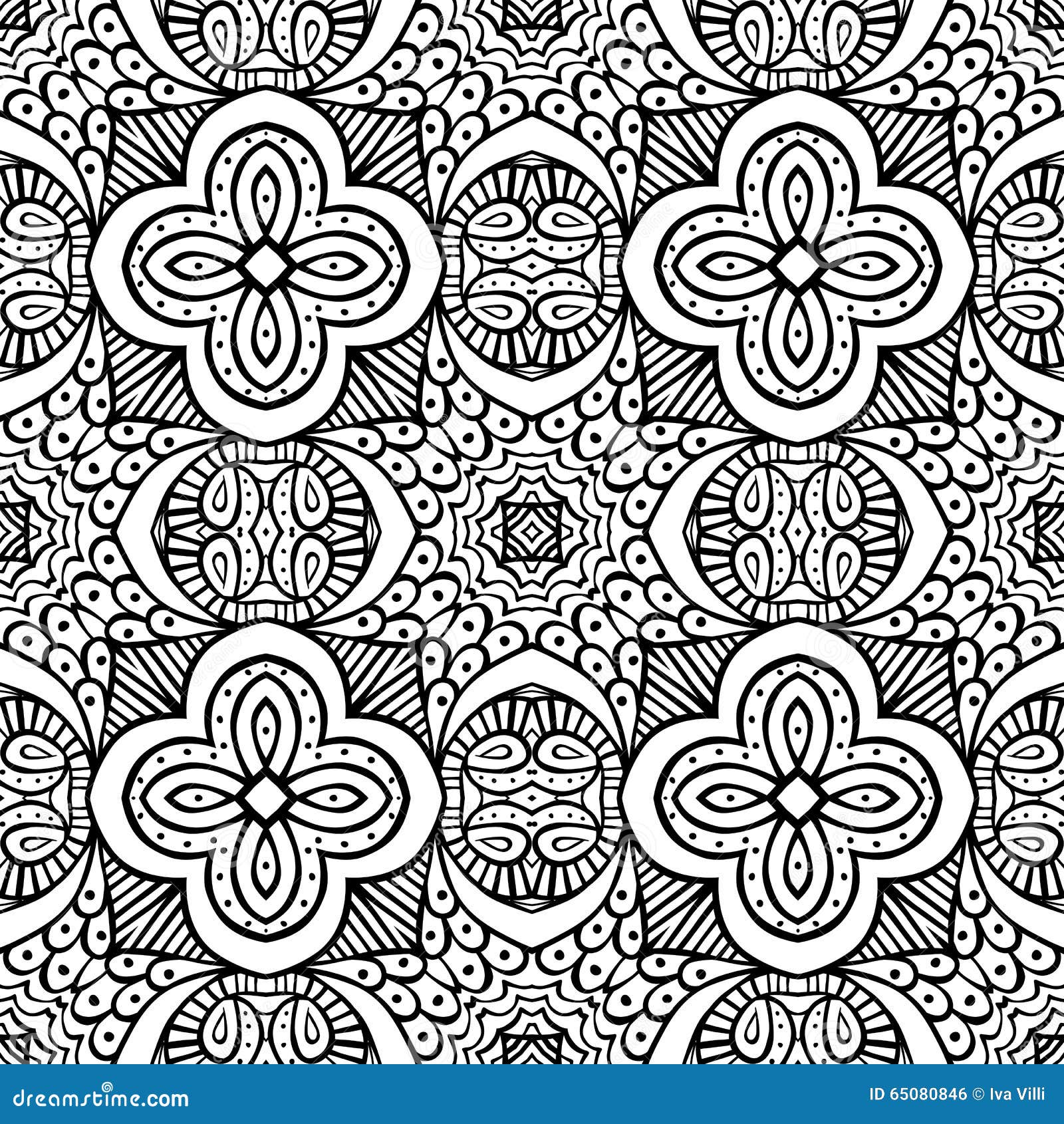Seamless pattern stock vector. Illustration of repeat - 65080846