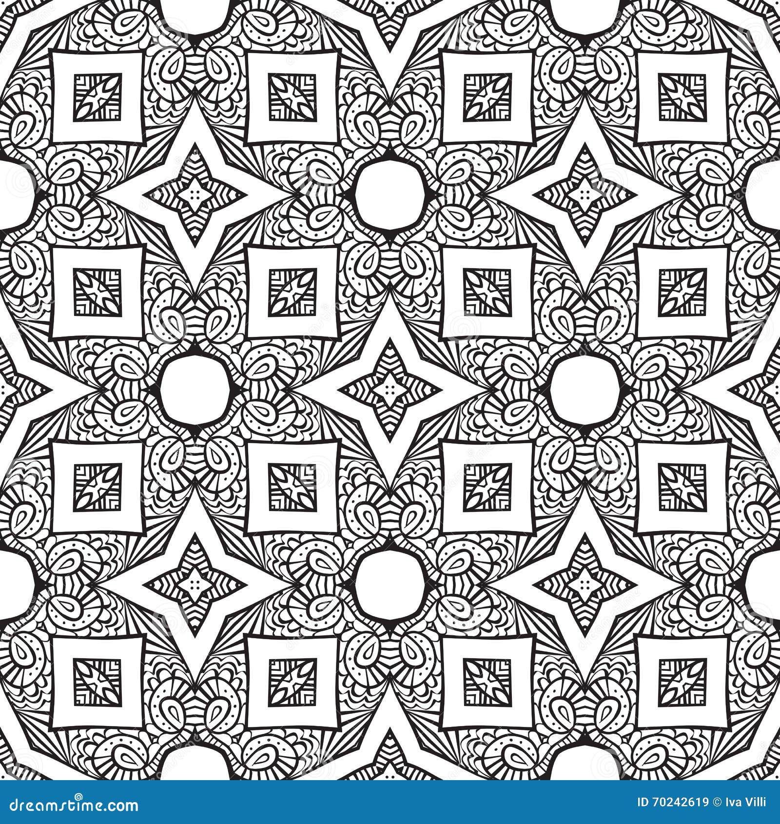 Seamless pattern stock vector. Illustration of square - 70242619