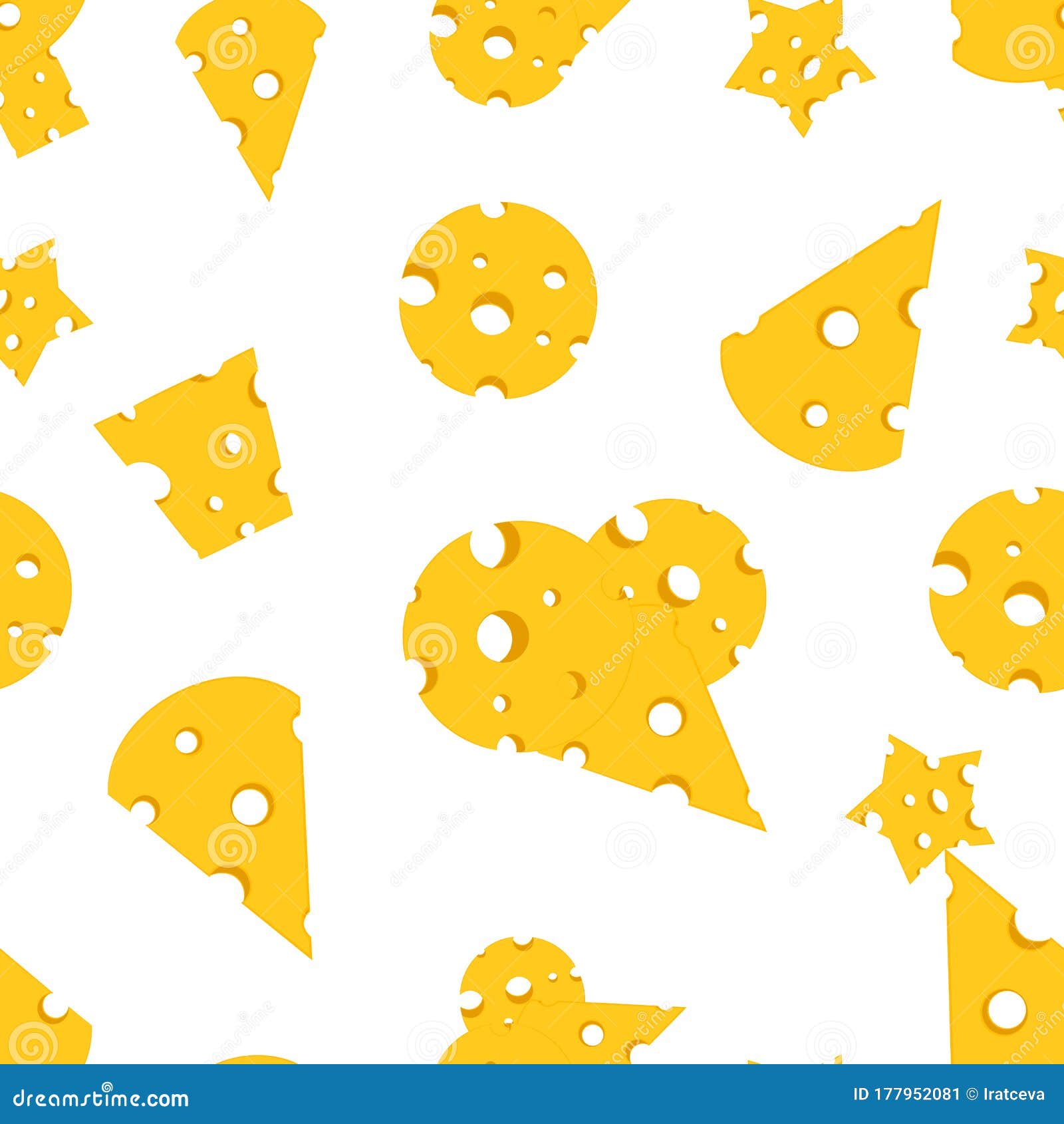 Mice Cheddar Cheese Vector Funny Cartoon Caracter Template Illustration ...