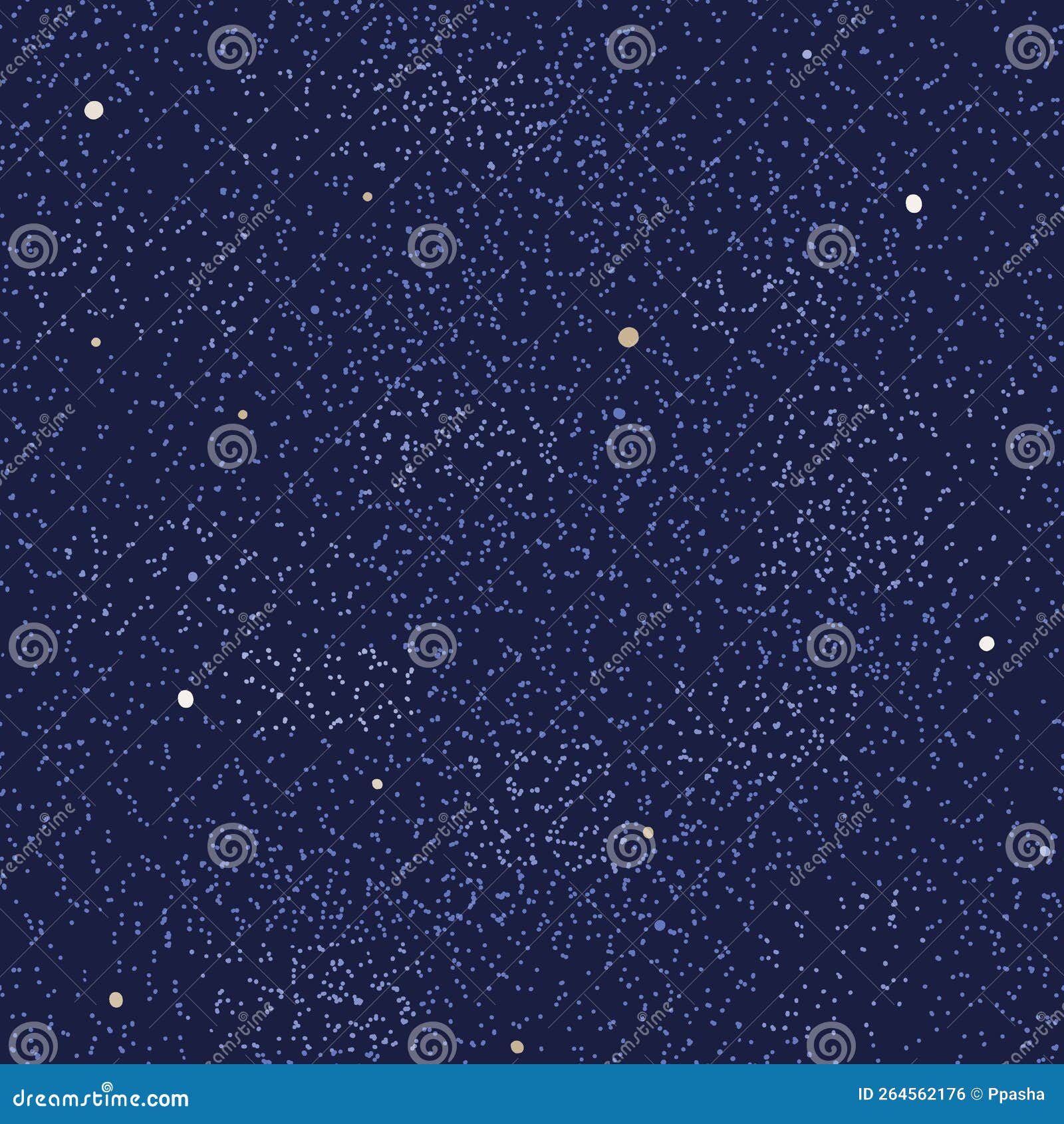 Seamless Pattern with the Image of the Starry Sky. Space Pattern for ...