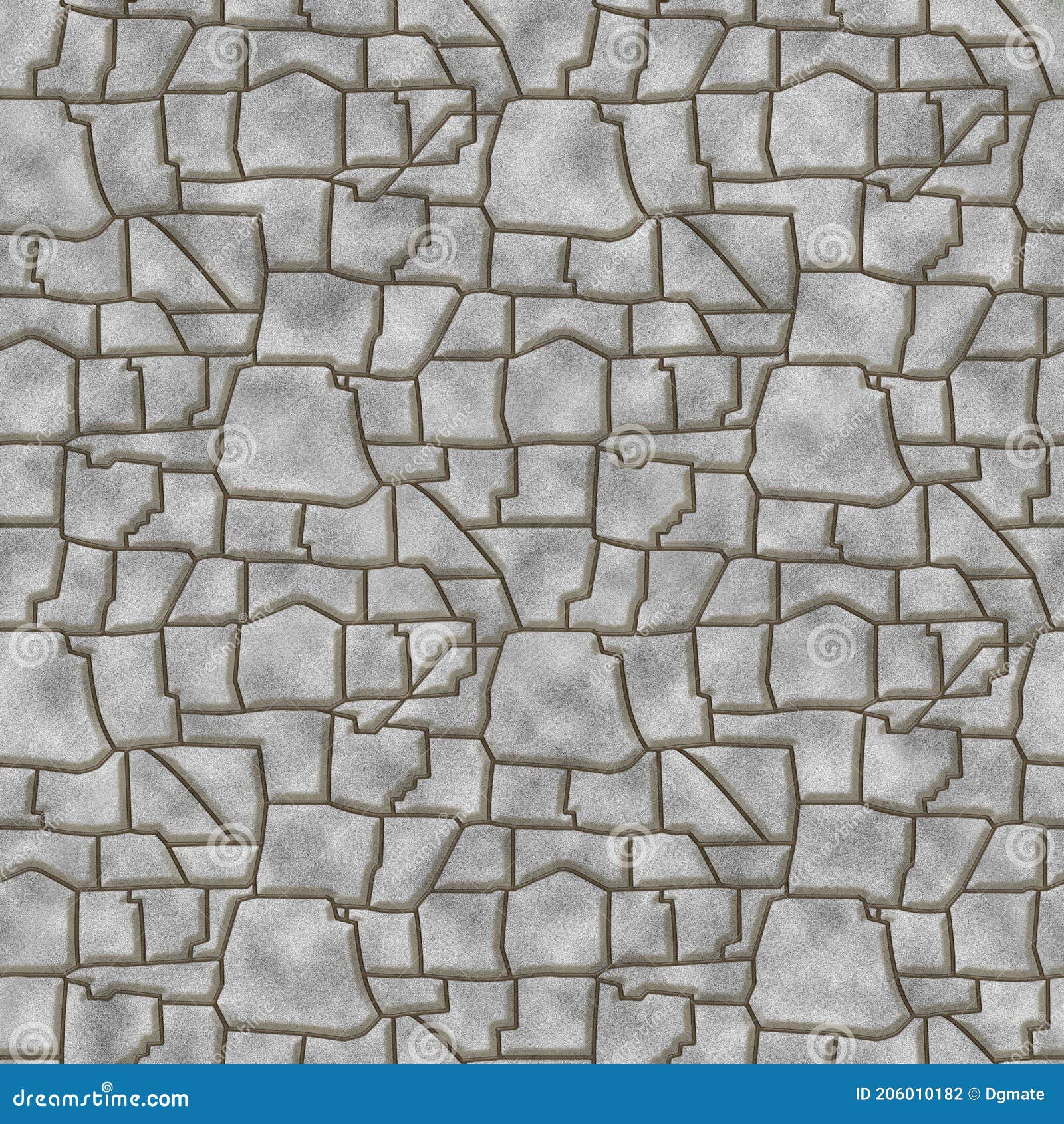 Seamless Pattern of Inca Stones, 3D, Texture Stock Illustration ...