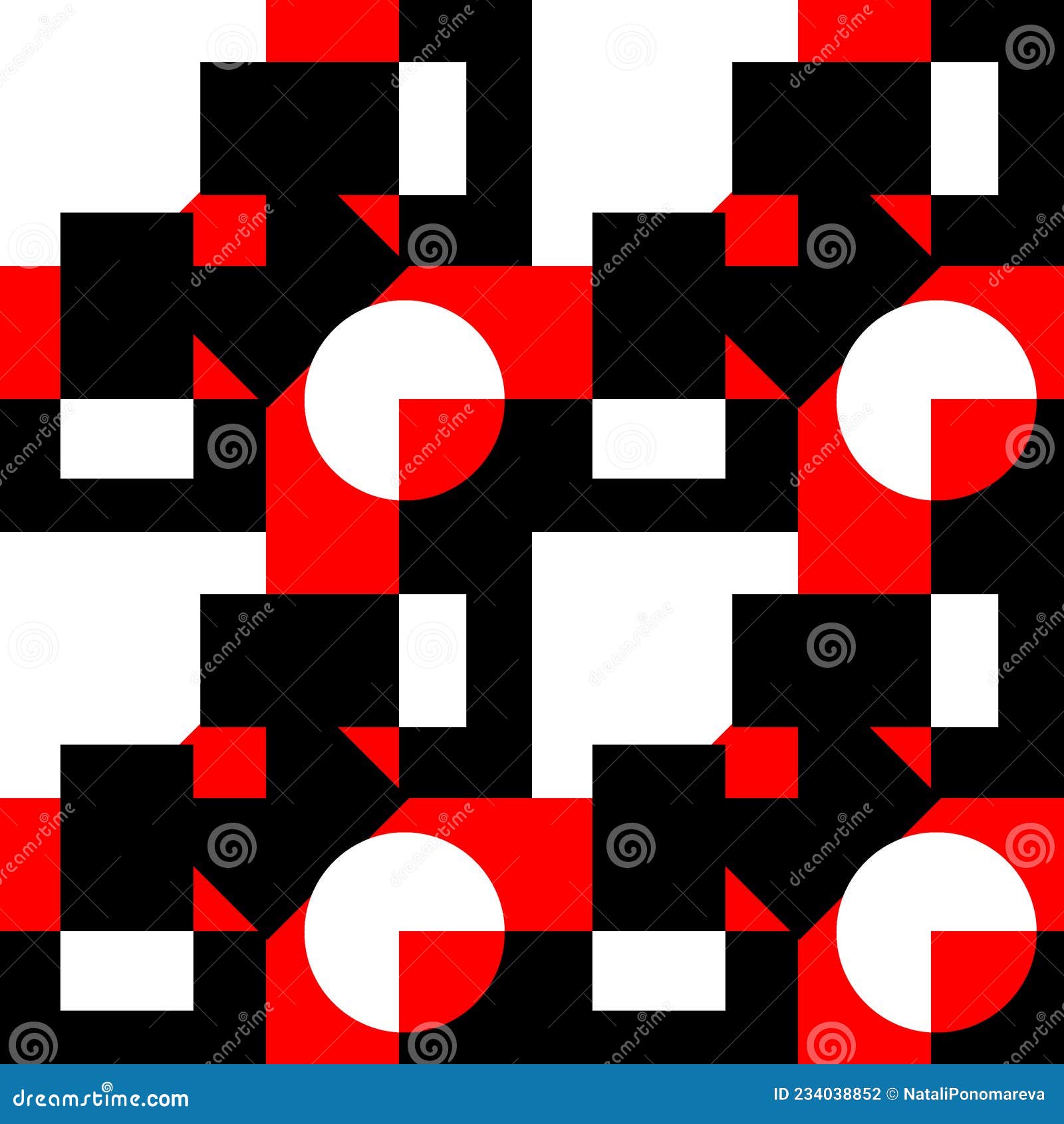 Seamless Pattern, Infinite Texture - Geometric Shapes, Abstract Pattern ...