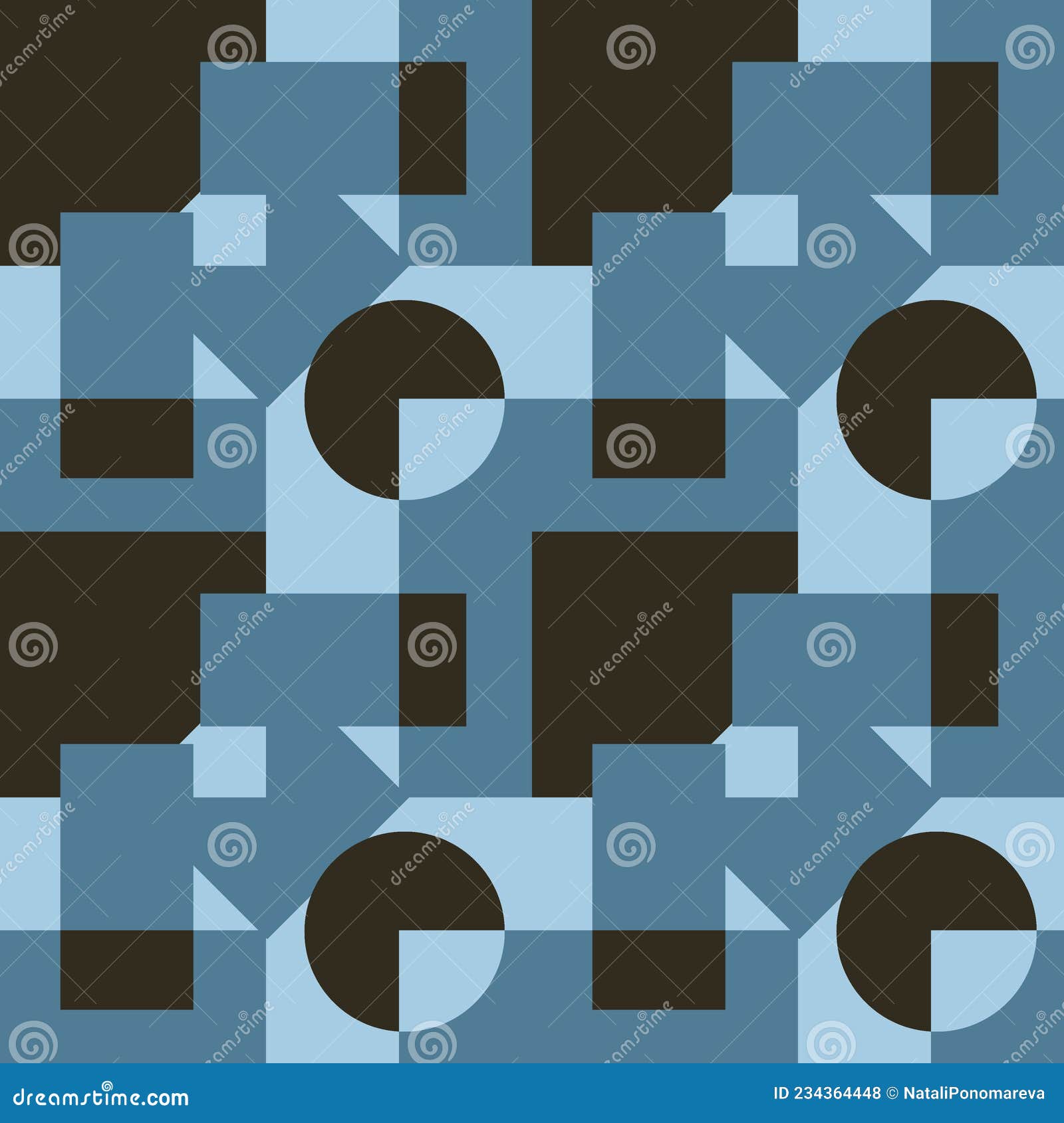 Seamless Pattern, Infinite Texture - Geometric Shapes, Abstract Pattern ...