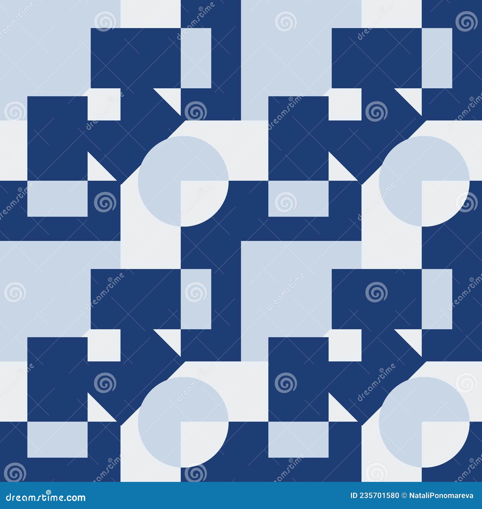 Seamless Pattern, Infinite Texture - Geometric Shapes, Abstract Pattern ...