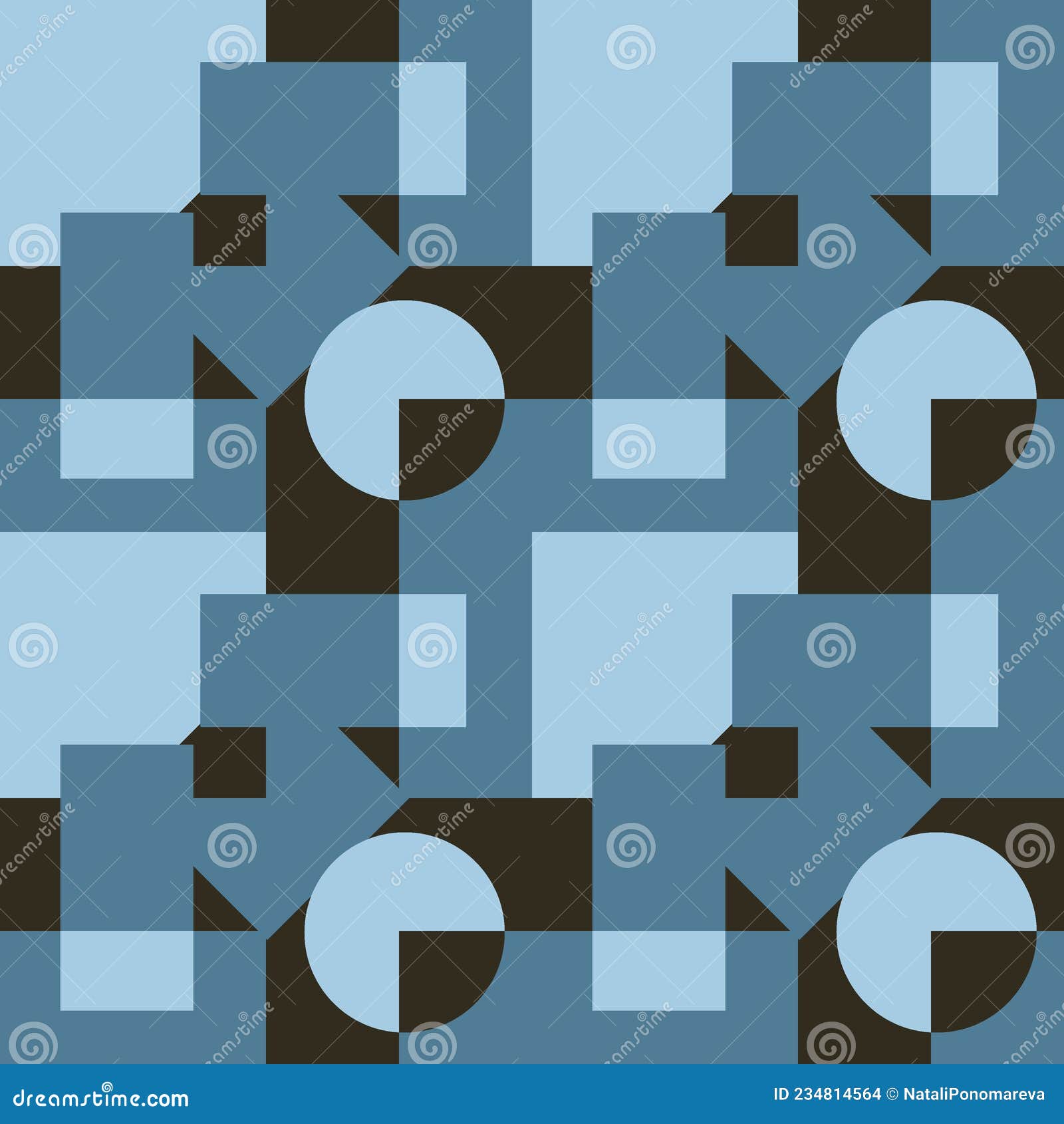 Seamless Pattern, Infinite Texture - Geometric Shapes, Abstract Pattern ...