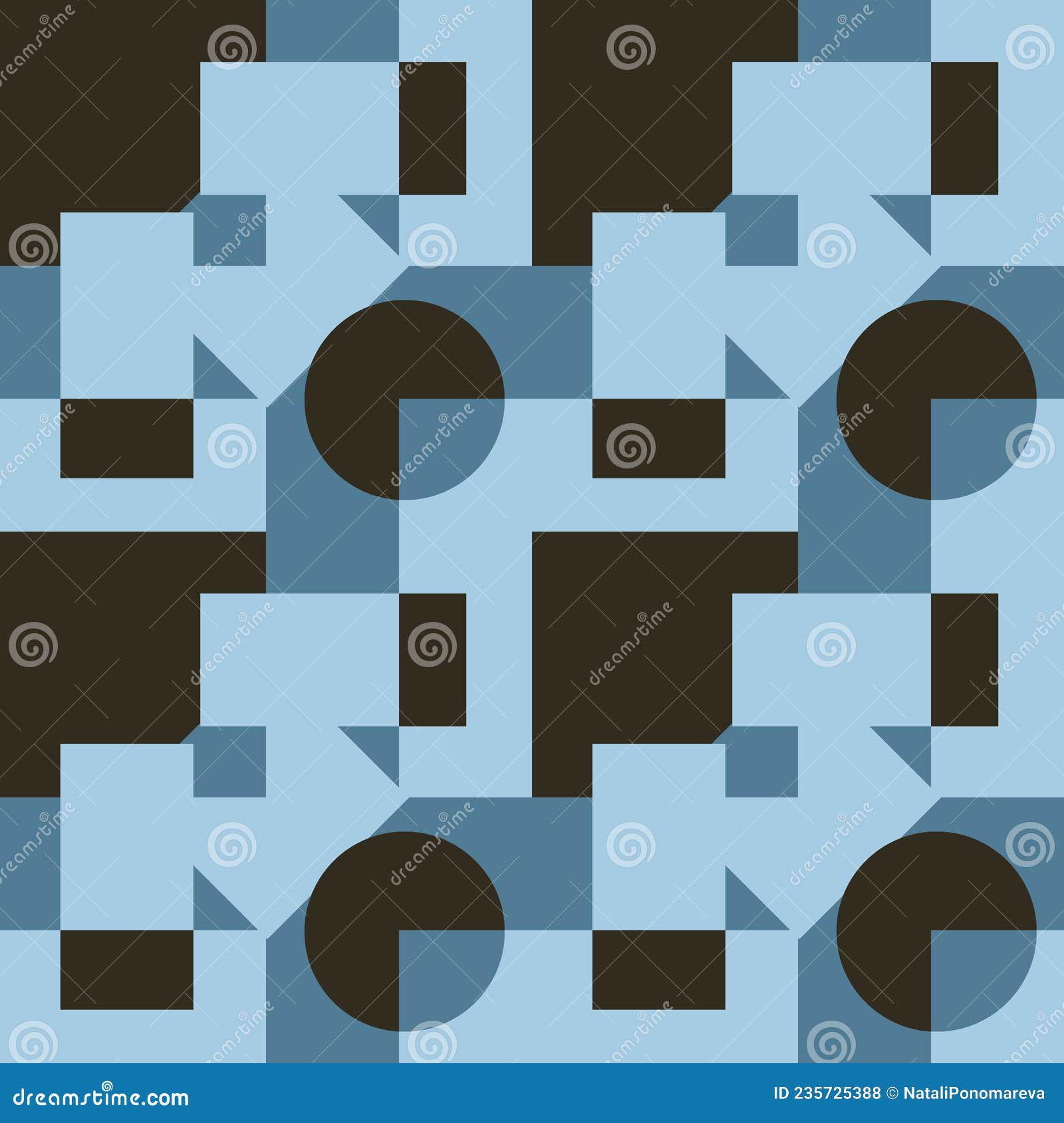 Seamless Pattern, Infinite Texture - Geometric Shapes, Abstract Pattern ...