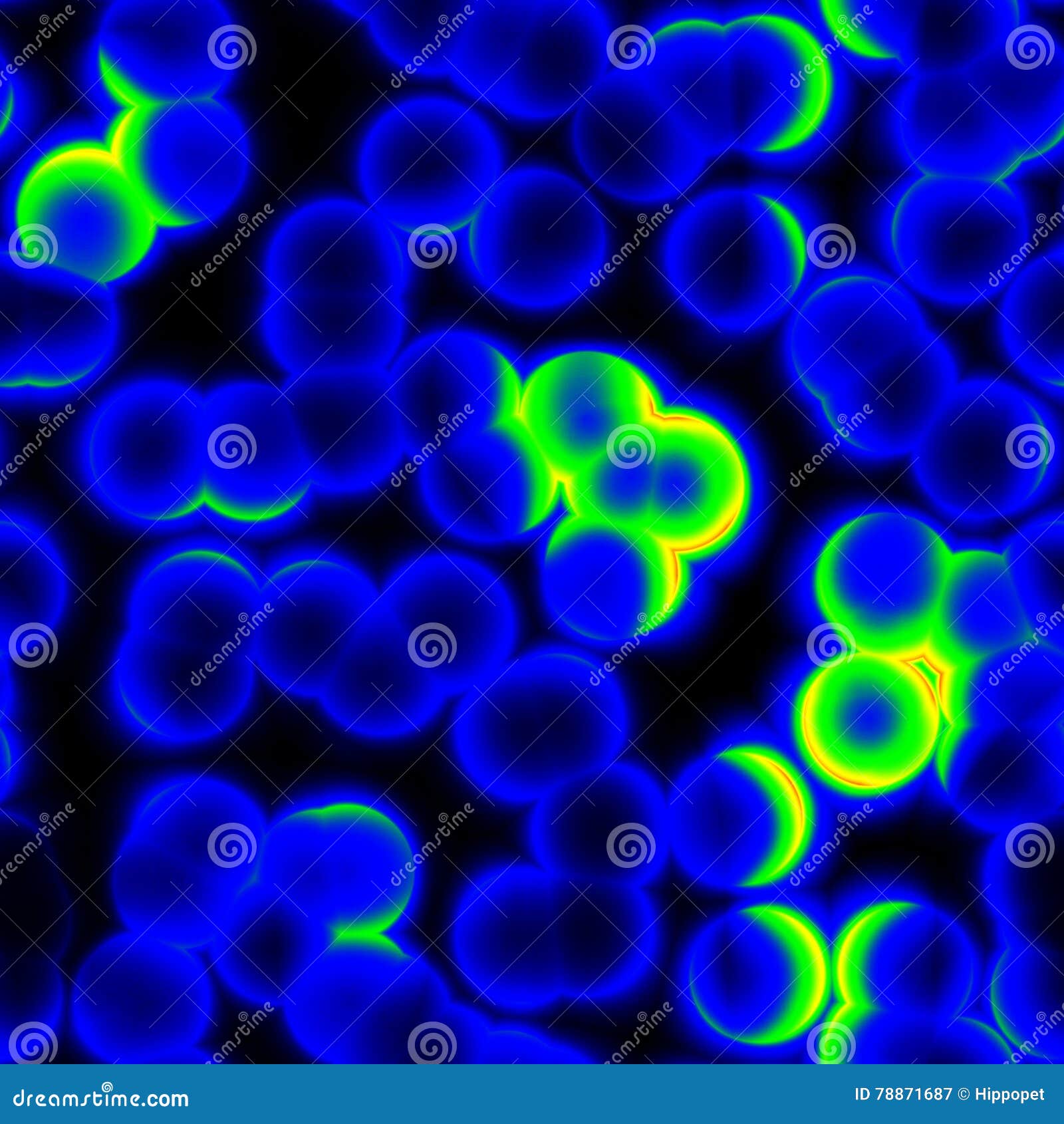 Seamless Pattern of Infrared Cells Stock Image - Image of bacteria ...