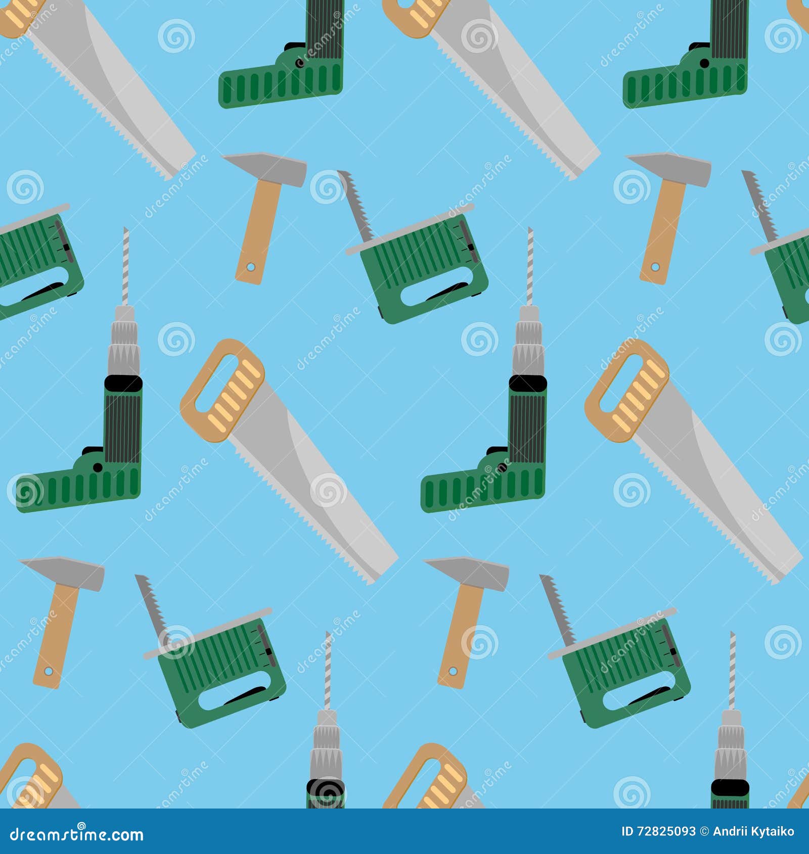 Seamless Pattern Instrument for Construction Stock Vector ...