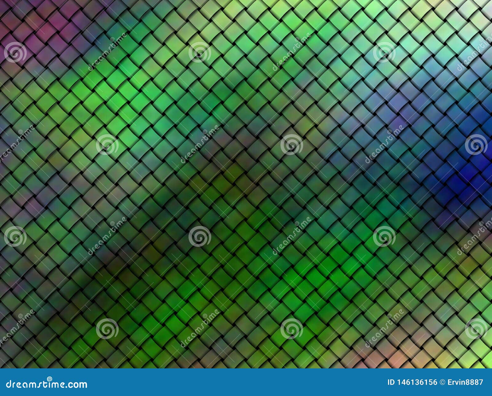 Seamless Pattern of Interwoven Multicolored Ribbons Stock Illustration ...
