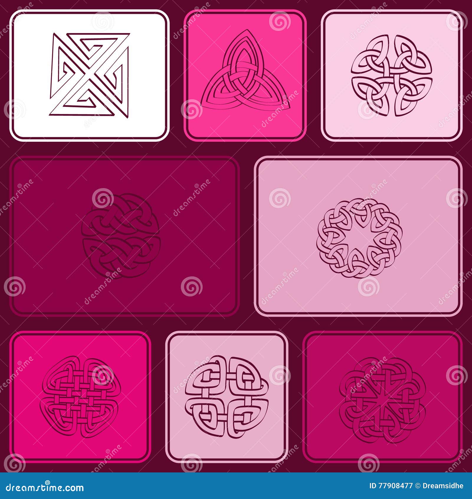 Seamless Pattern with Irish Geometric Ornament Stock Vector ...