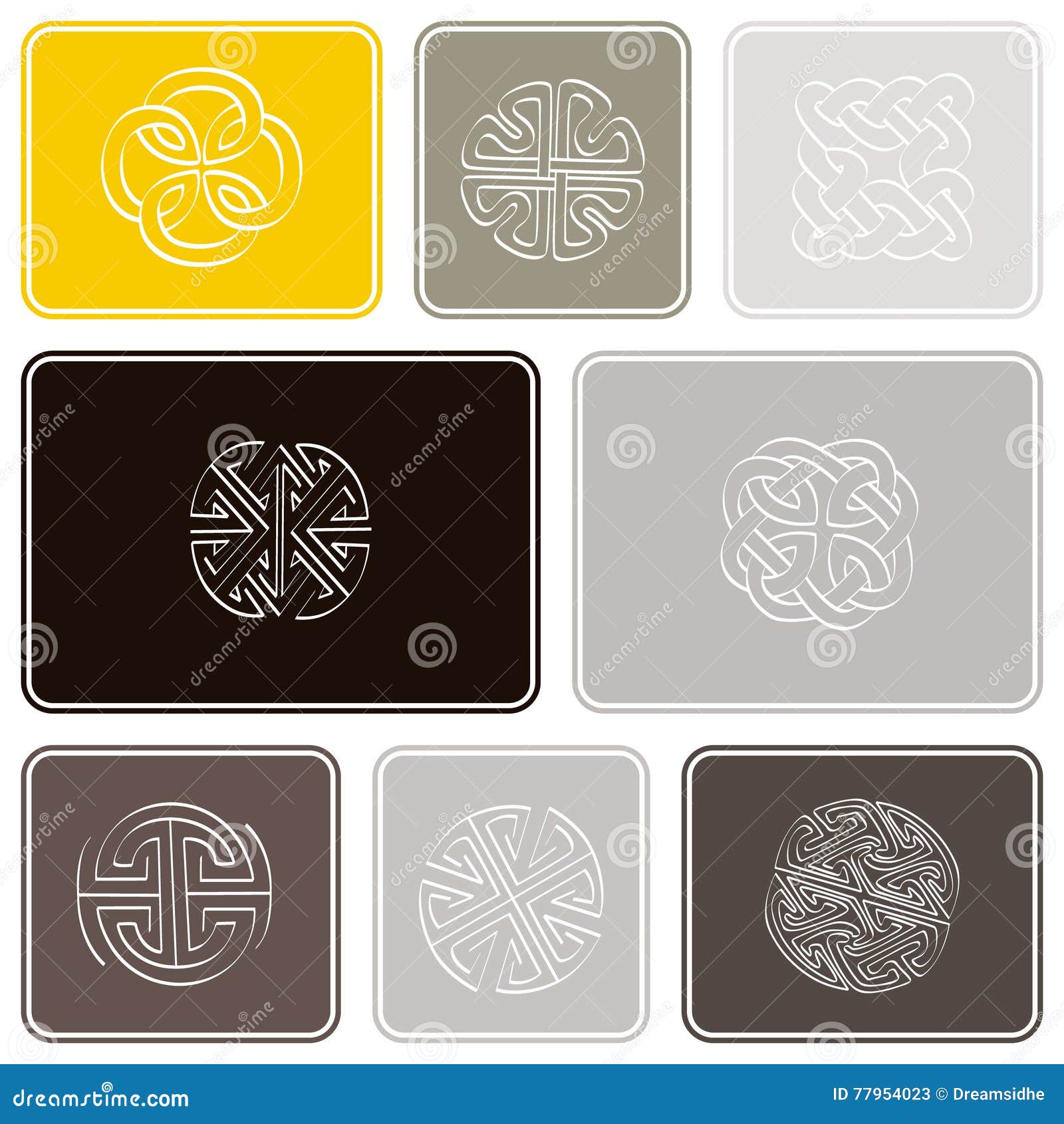 Seamless Pattern with Irish Geometric Ornament Stock Vector ...