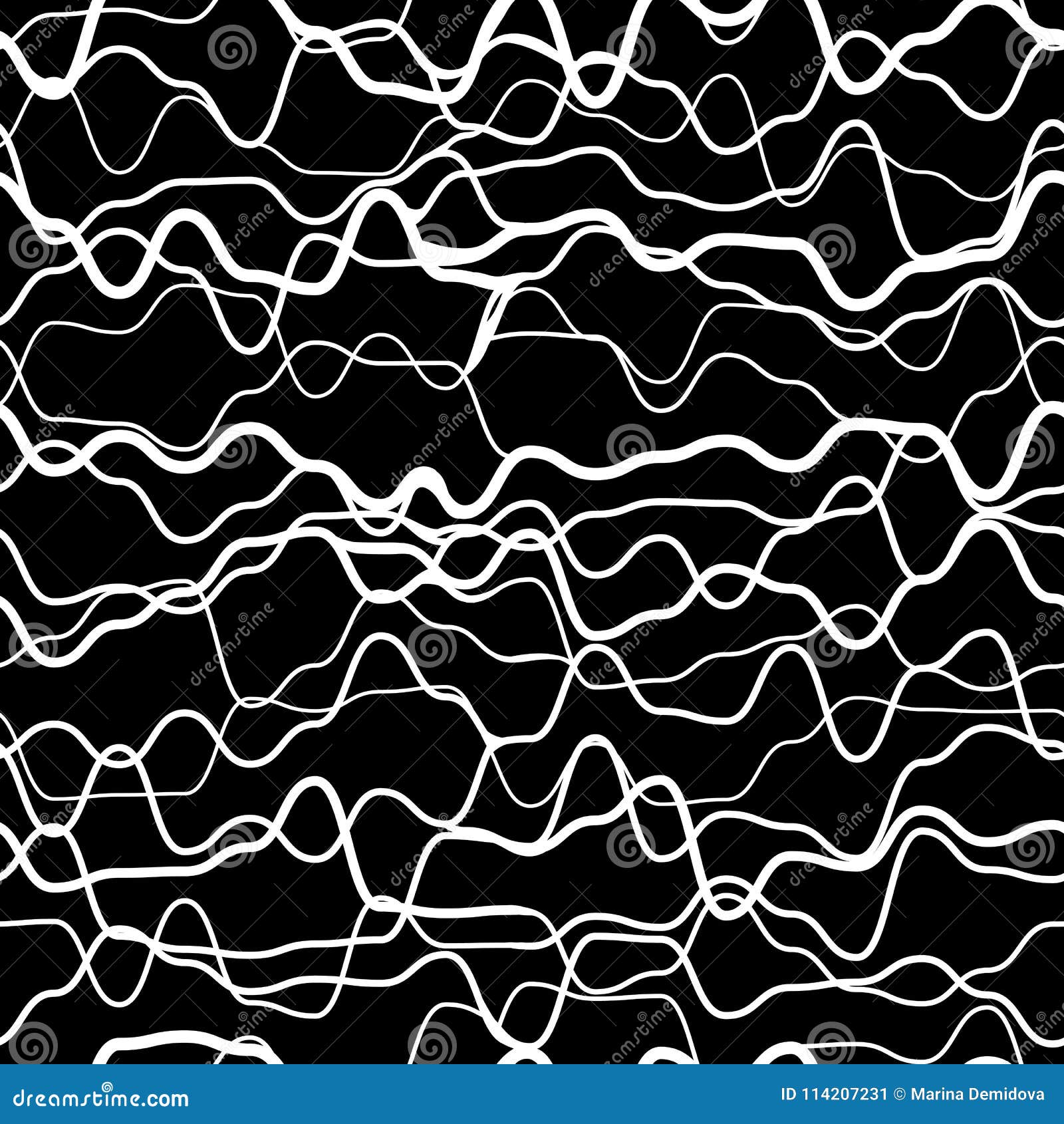 Seamless Pattern with Irregular Lines Stock Vector - Illustration of ...