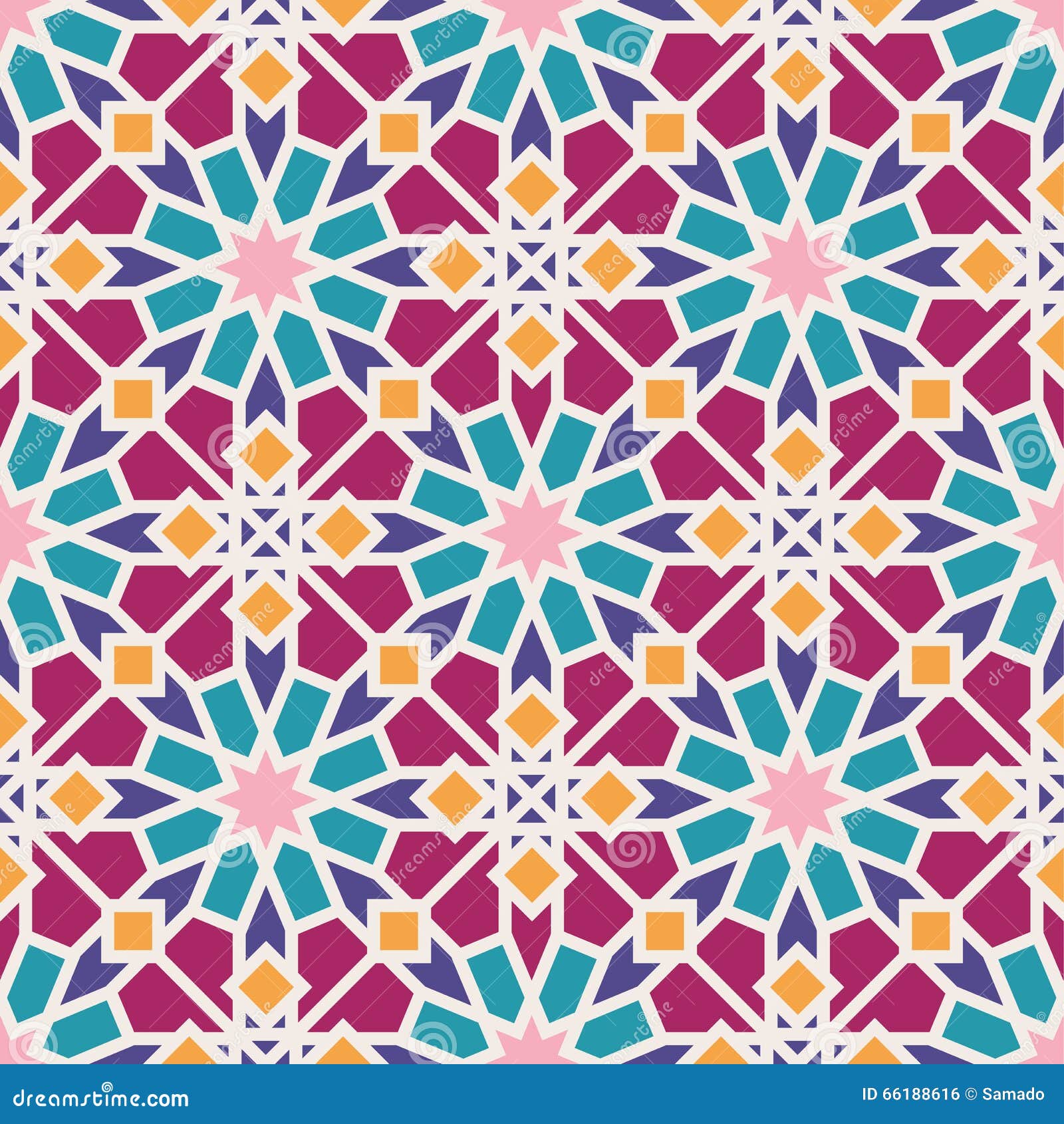 Seamless Pattern, Islamic Inspired Stock Vector - Illustration of ...