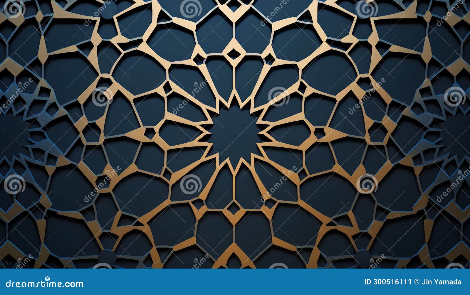 Seamless Pattern of Islamic Ornament. 3d Vector Illustration Stock ...