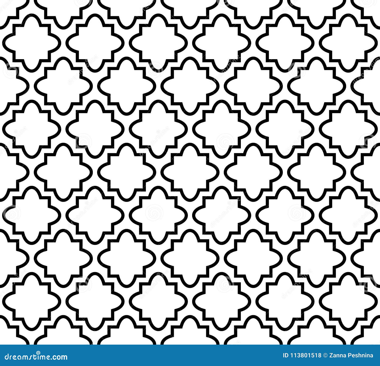 Seamless Pattern in Islamic Style, Vector Geometric Ornament Texture or ...
