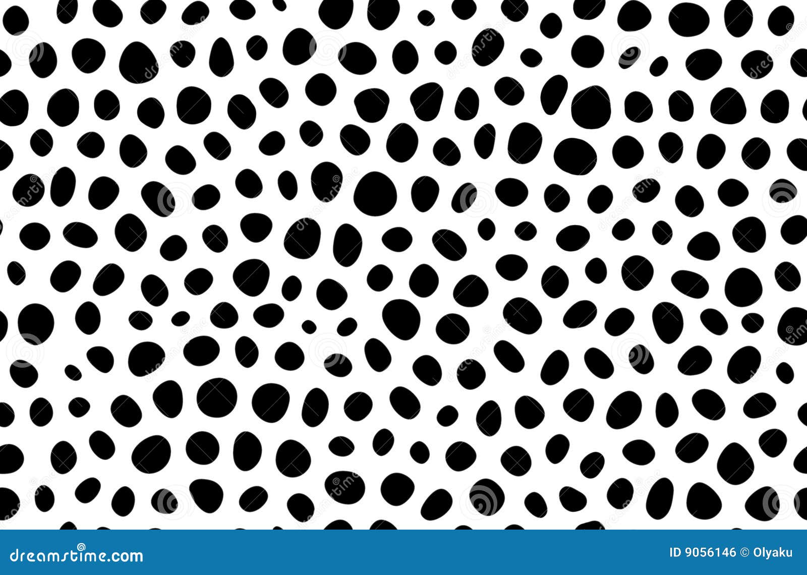 Seamless Pattern. Isolated Black Spots. Stock Illustration ...