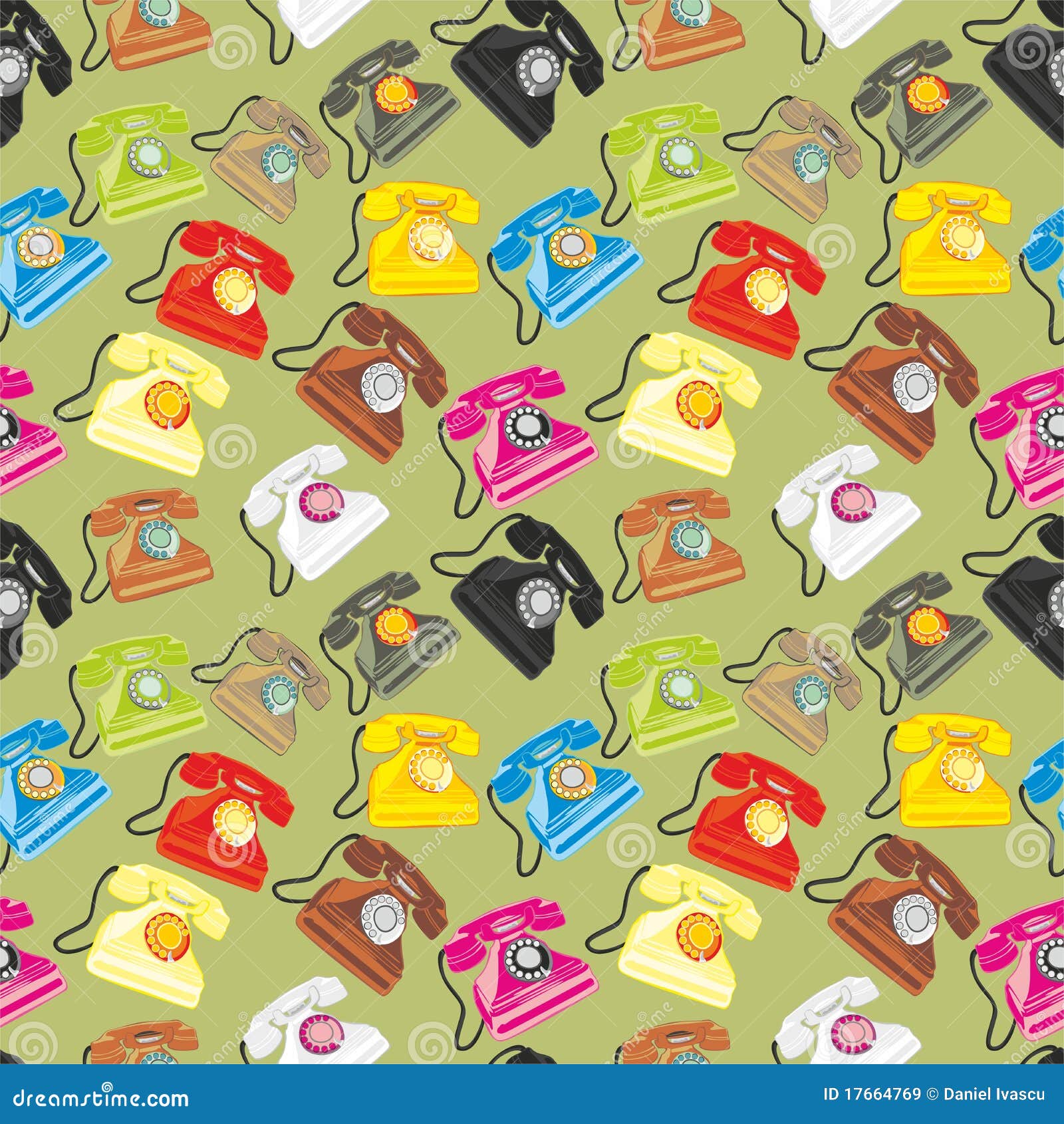 Seamless Pattern Isolated Phones Stock Vector - Illustration of concept ...