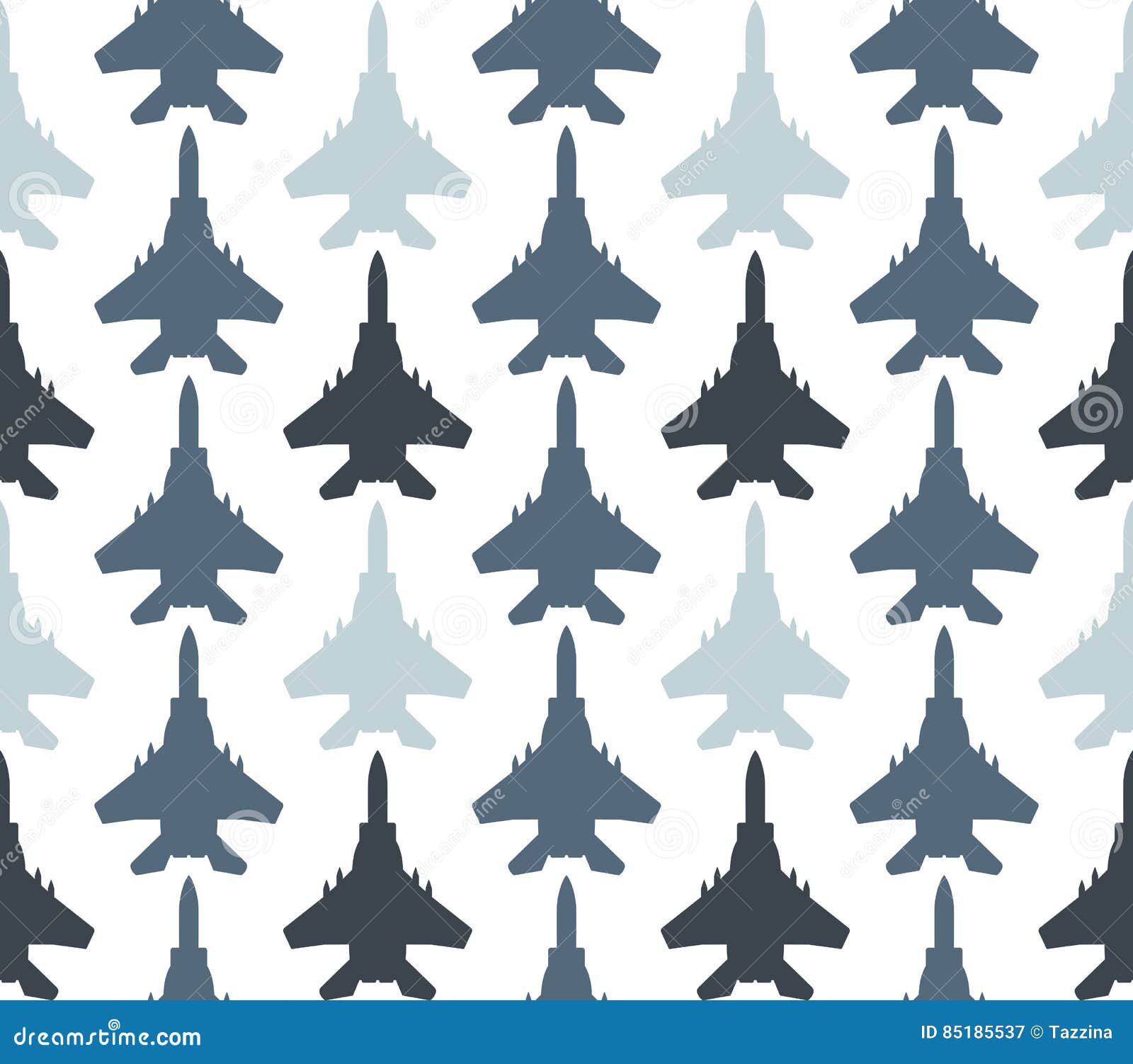 Seamless Pattern with Jet Fighters Stock Vector - Illustration of ...