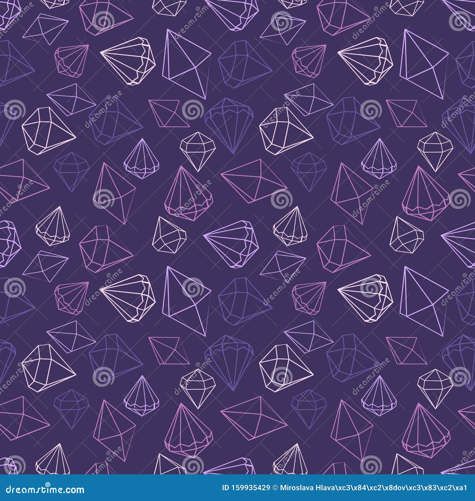 Seamless Pattern Jewels, Diamond Stock Vector - Illustration of fabric ...