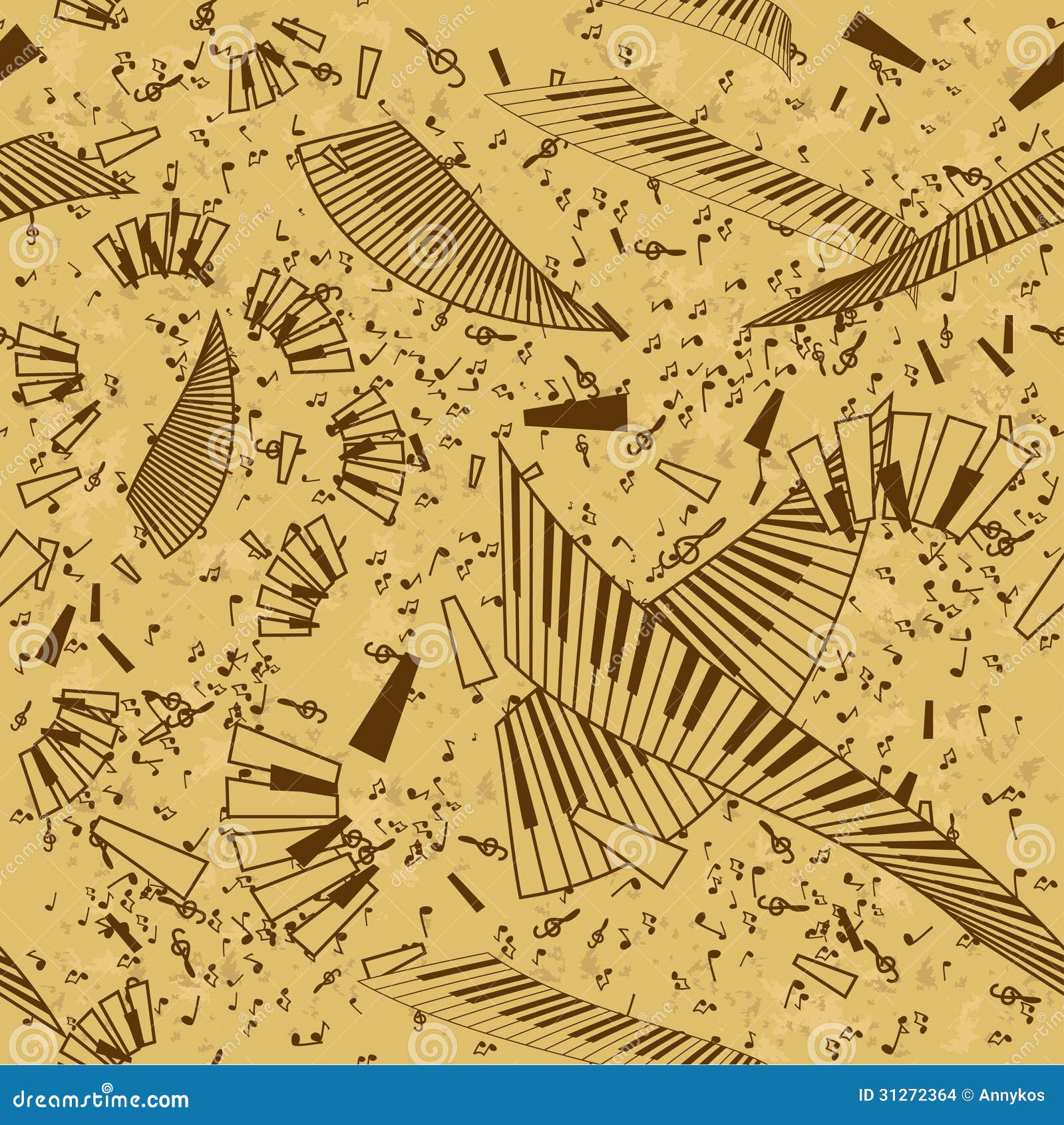 Seamless Pattern of Keyboards Stock Vector - Illustration of classic ...