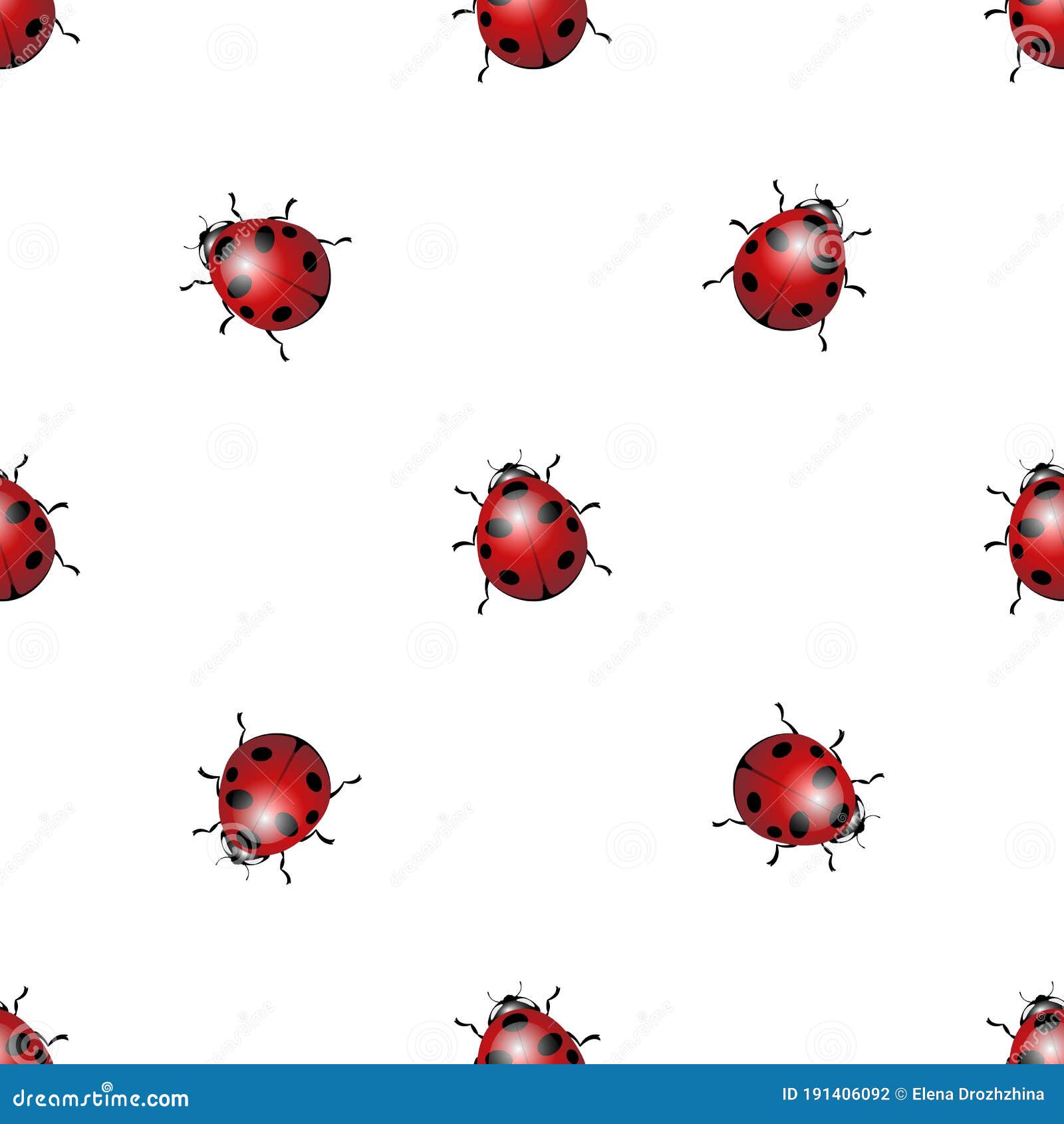 Ladybug Realistic Cartoon Icon Vector Illustration | CartoonDealer.com ...