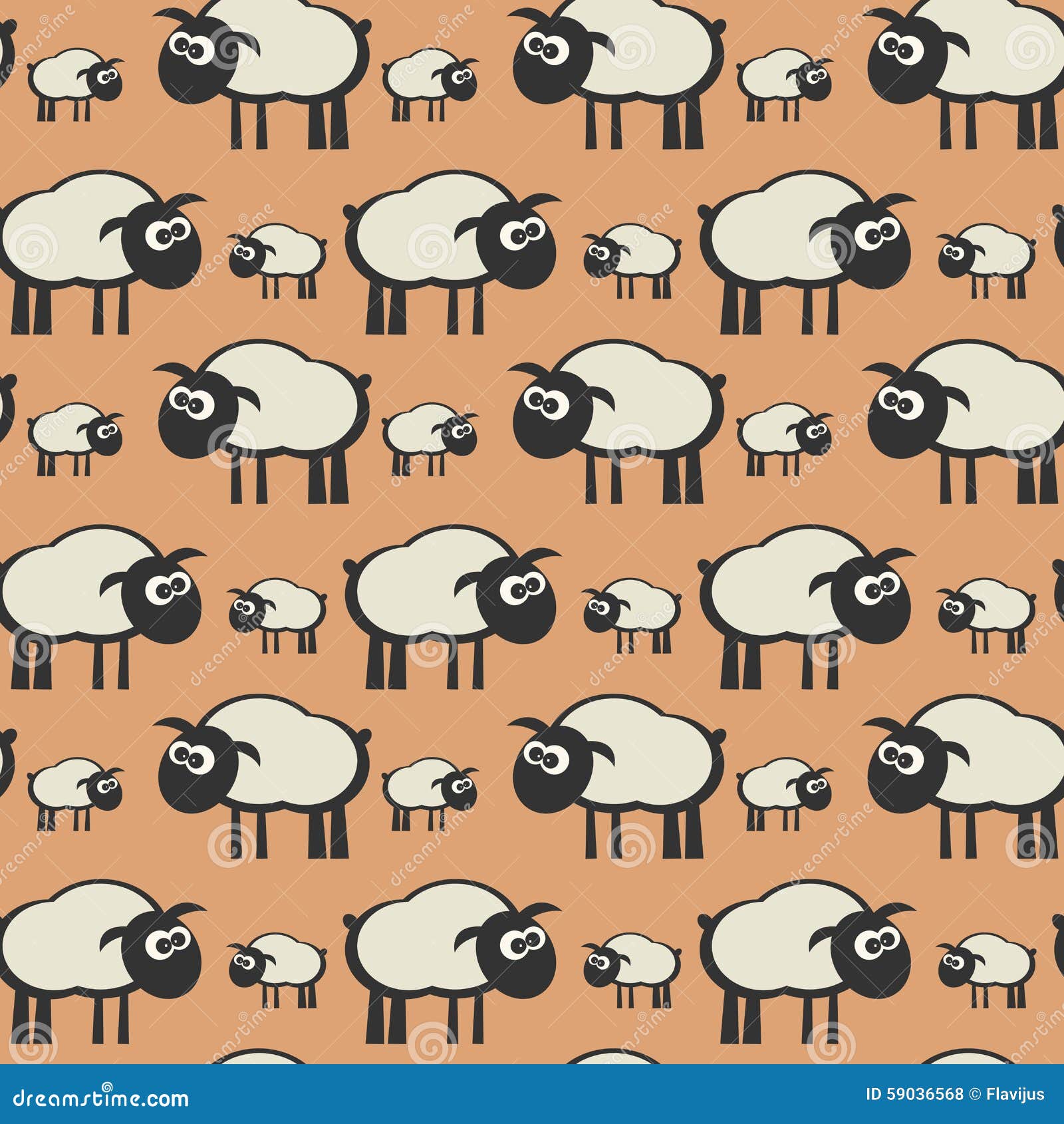 Seamless Pattern, Lamb Theme Stock Vector - Illustration of seamless ...