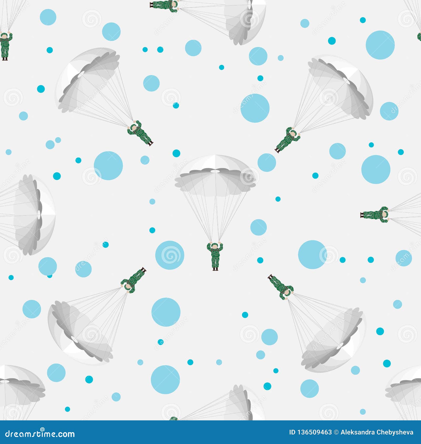 Paratroopers Jumping And Flying With Parachutes, Extreme Sport ...