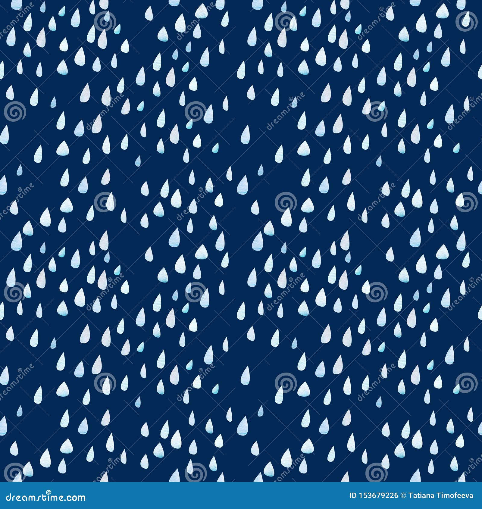 Seamless Pattern with Large Raindrops Stock Photo - Image of pattern ...