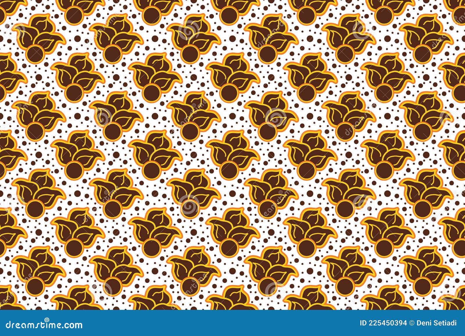 Seamless Pattern with Leaf Vector Illustration Stock Vector ...