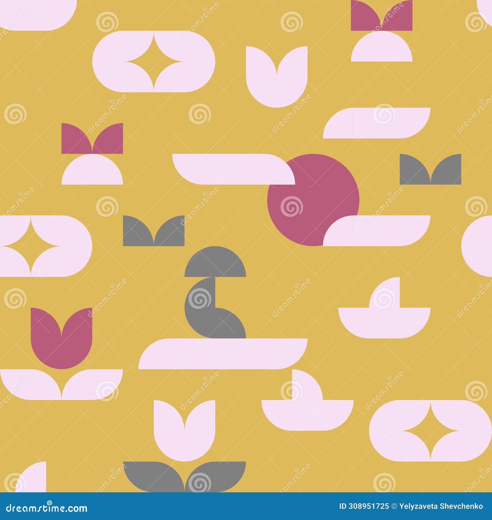 Seamless Pattern with Geometric Elements in Lego Style, Fisherman and ...