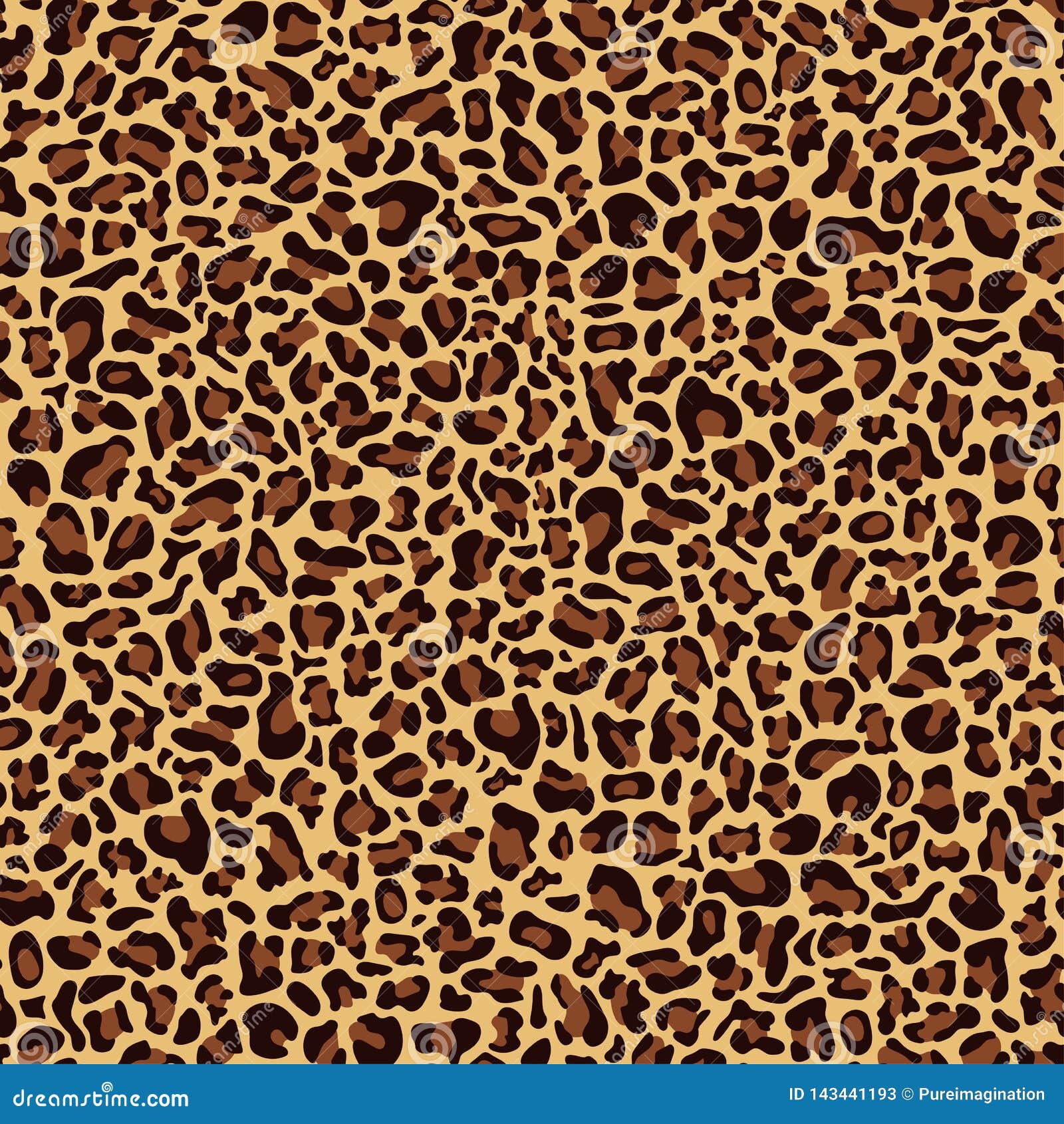 Seamless Pattern of Leopard Skin Stock Vector - Illustration of banner ... Seamless Pattern of Leopard Skin Stock Vector - Illustration of banner ...
