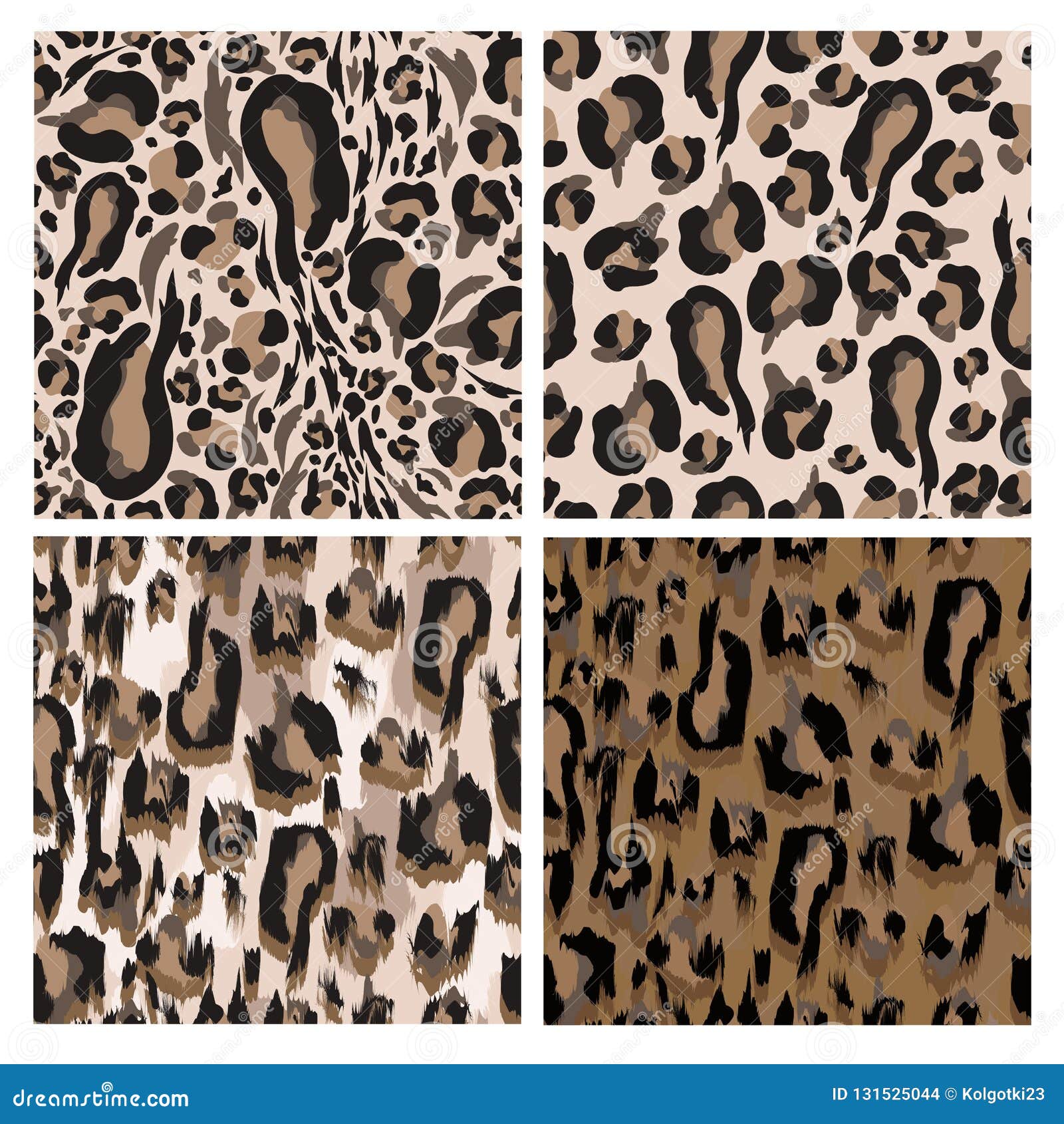 Seamless Pattern with Leopard Skin. Vector. Stock Vector - Illustration ...
