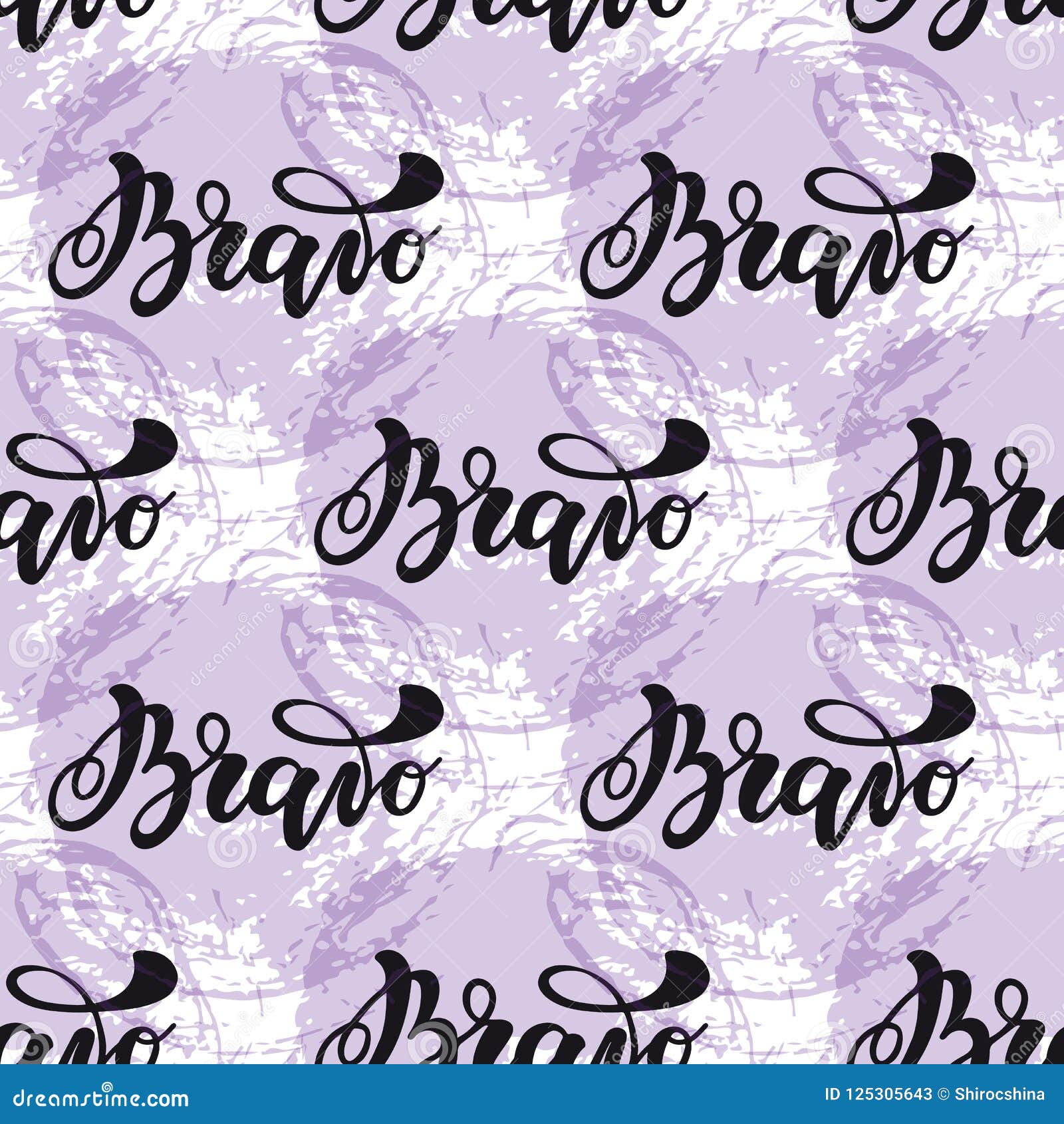 Bravo Hand Lettering Cartoon Vector | CartoonDealer.com #109541057