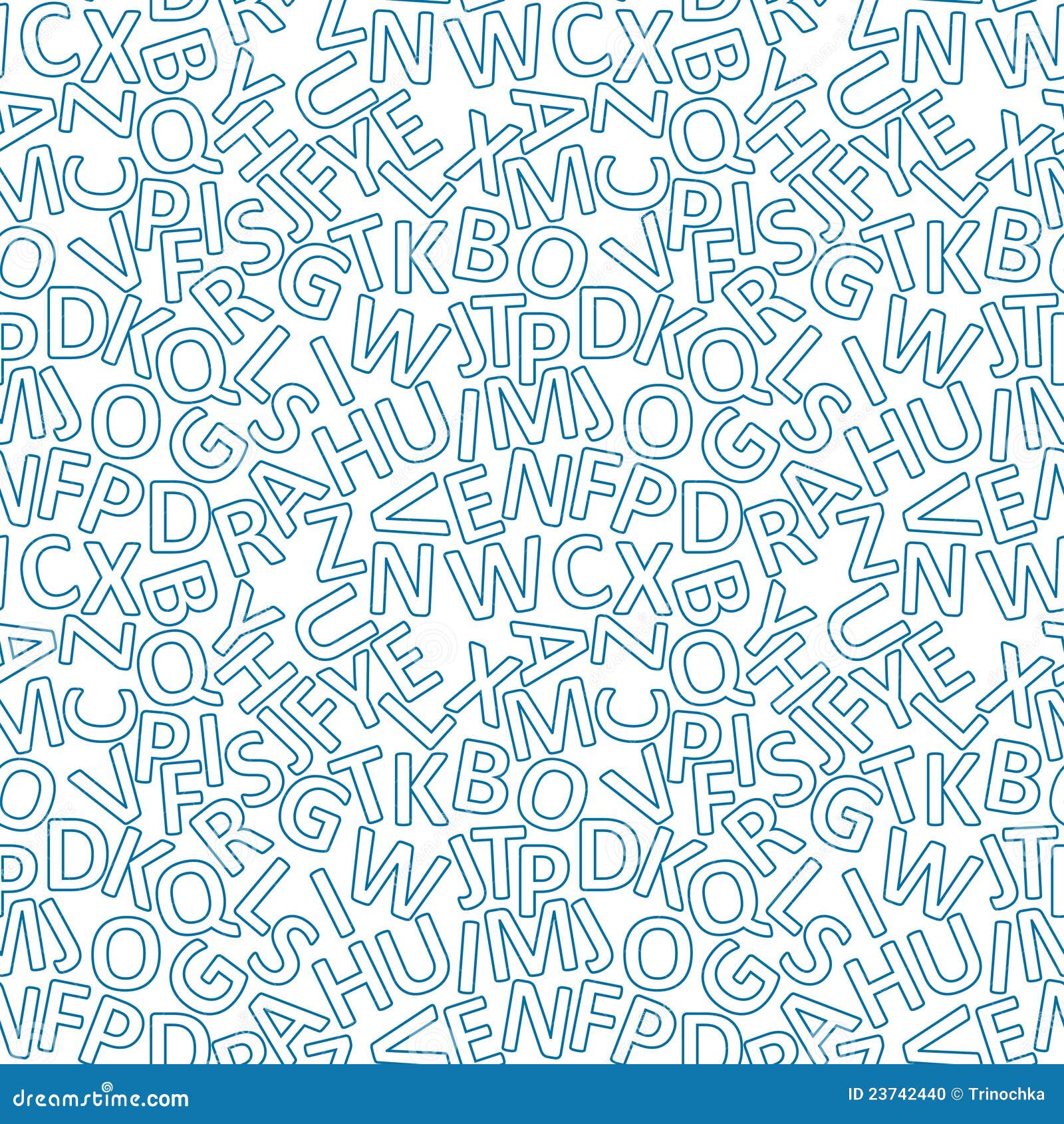 Seamless Pattern with Letters Stock Vector - Illustration of simple ...
