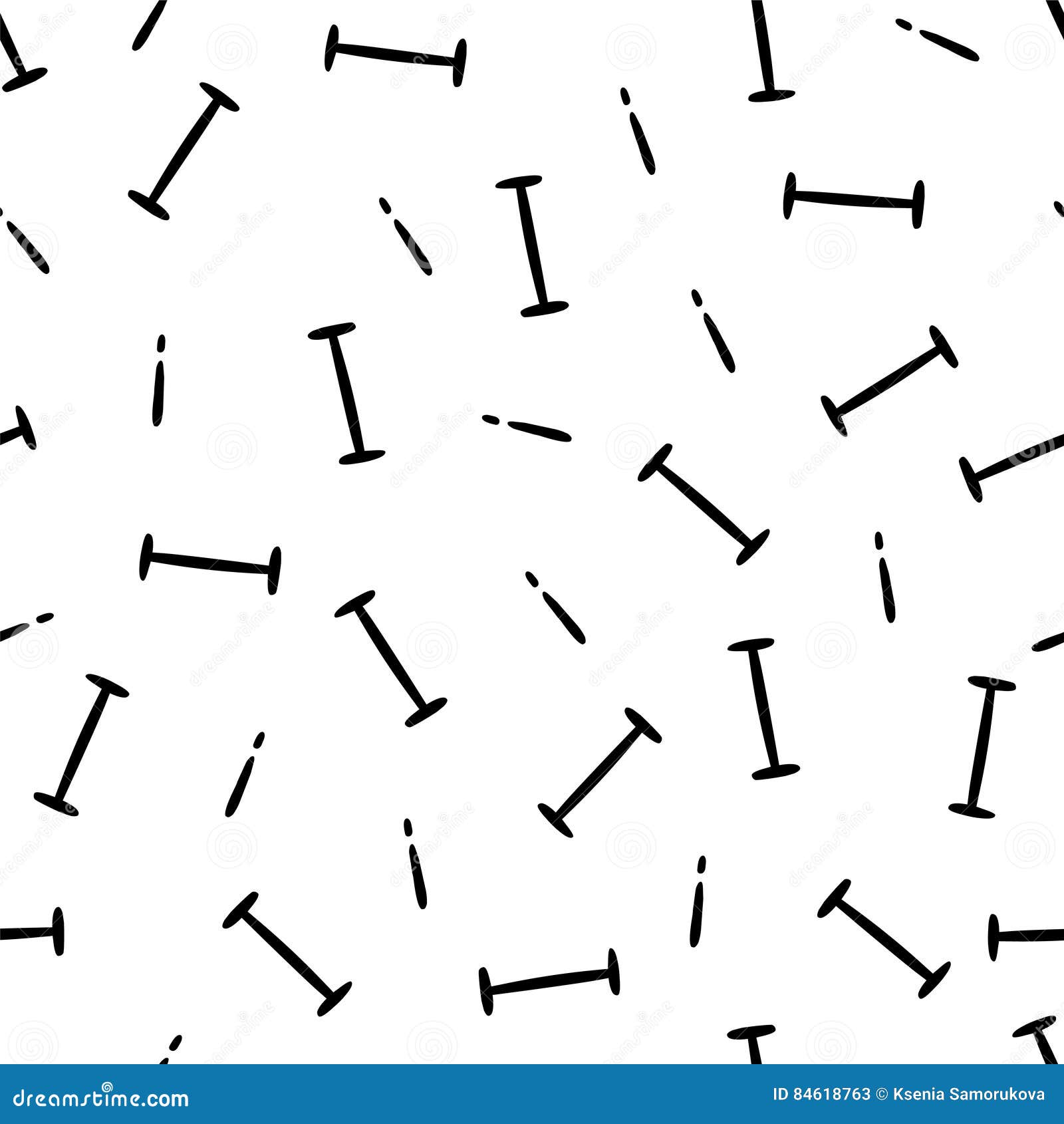 Seamless Pattern - Letters I Stock Vector - Illustration of seamless ...