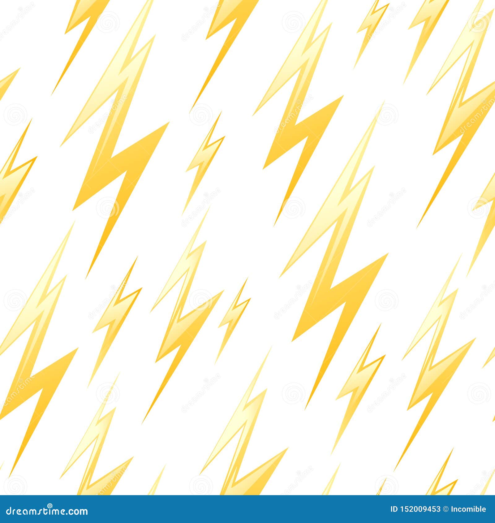 Seamless Pattern with Lightning. Stock Vector - Illustration of flat ...