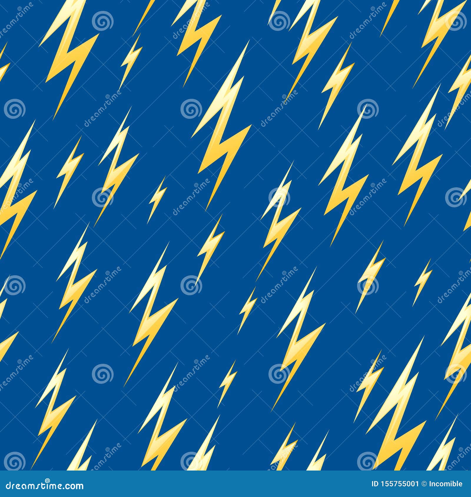 Seamless Pattern with Lightning. Stock Vector - Illustration of ...