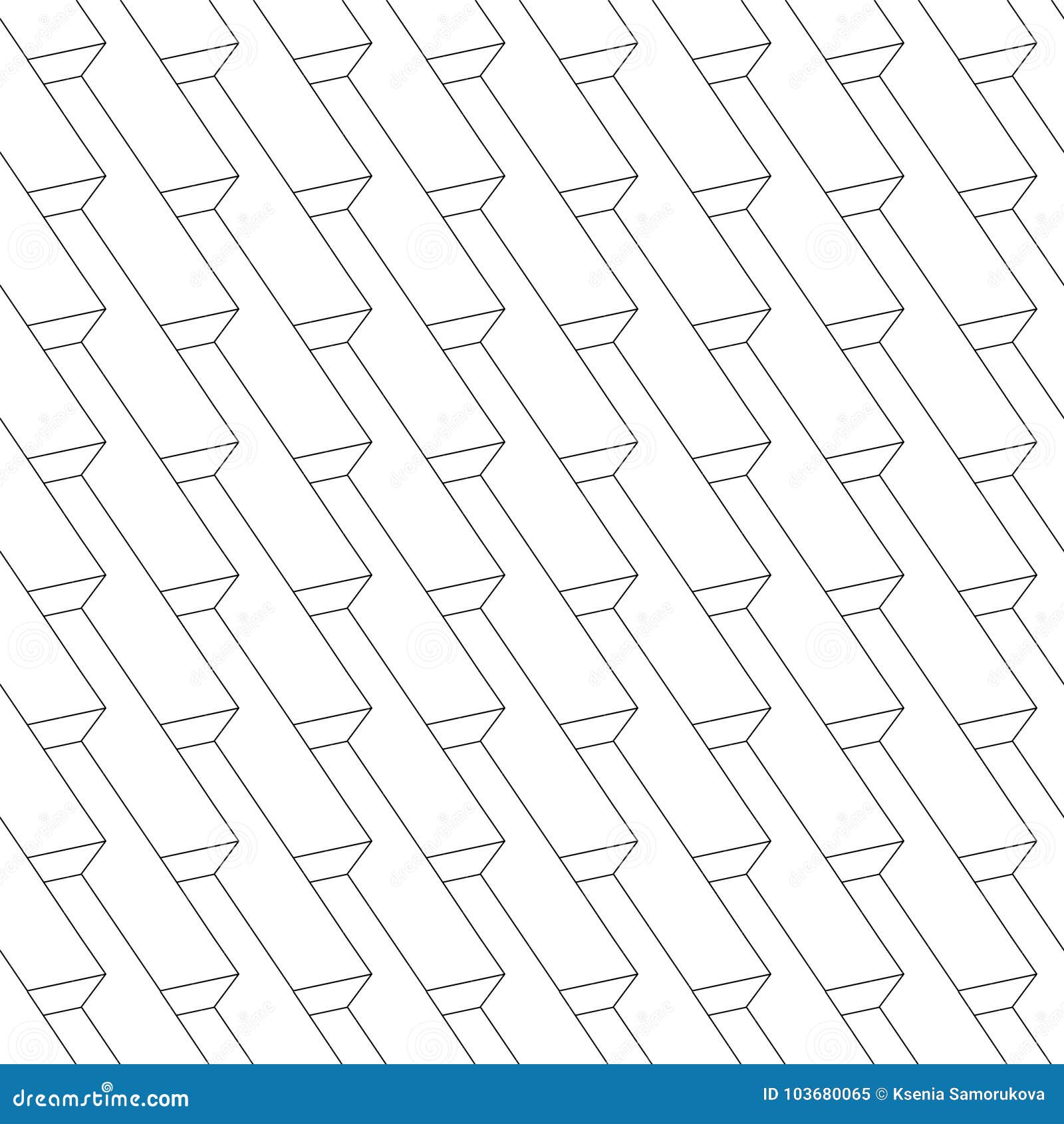 Seamless Pattern - Linear Abstract Geometric Background Stock Vector ...