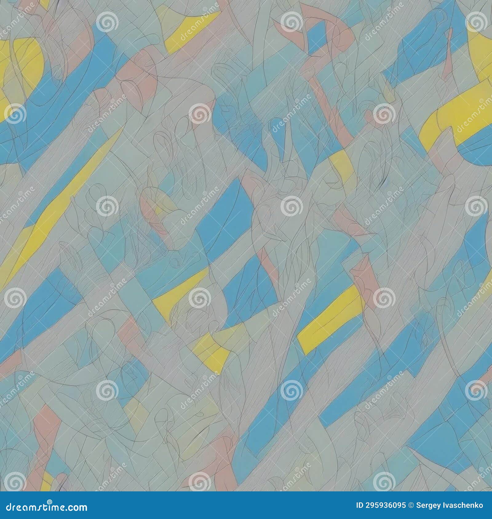 Seamless pattern in lines. stock illustration. Illustration of ...