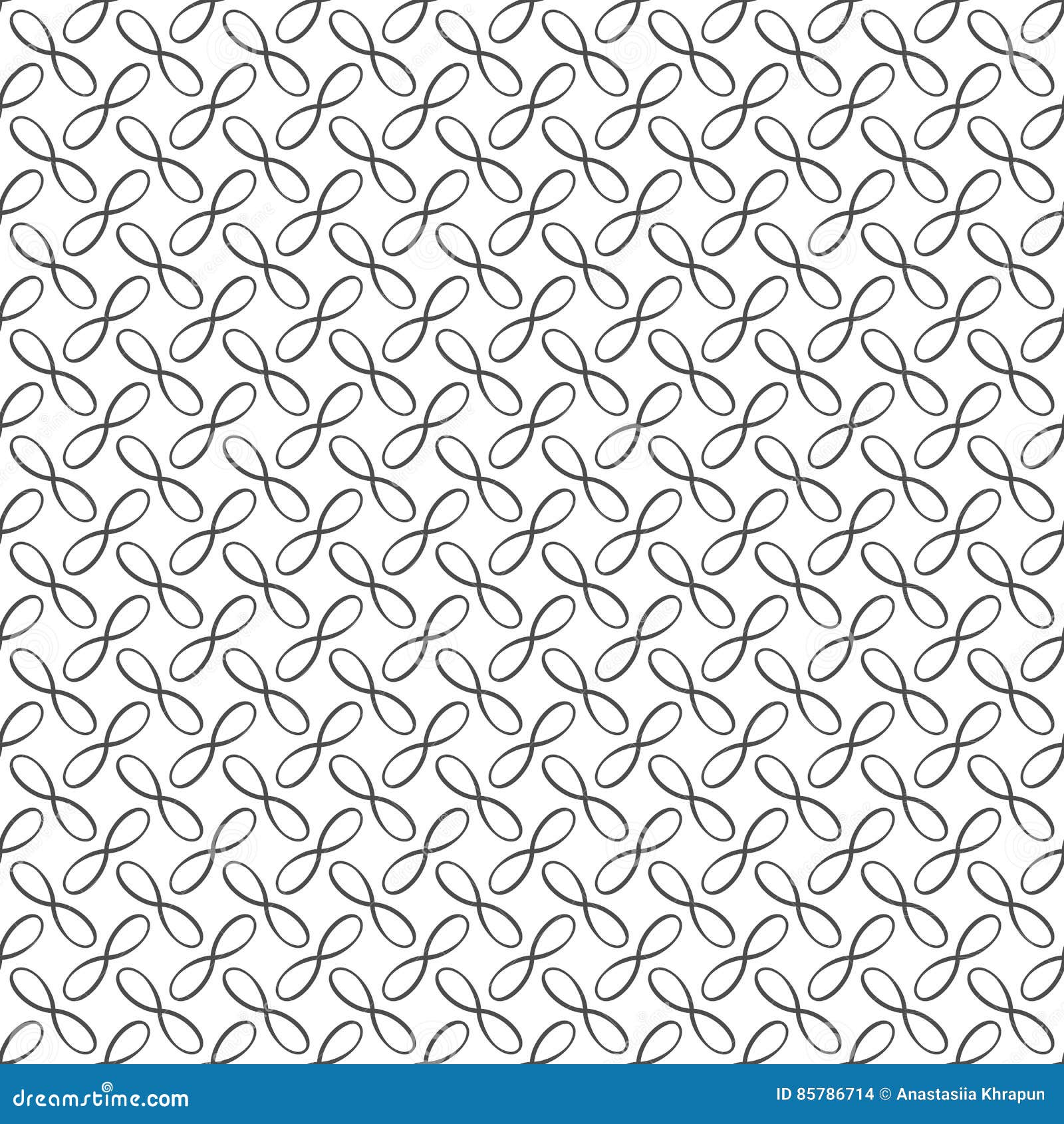 Seamless Pattern of Lines. Mathematical Infinity Stock Vector ...