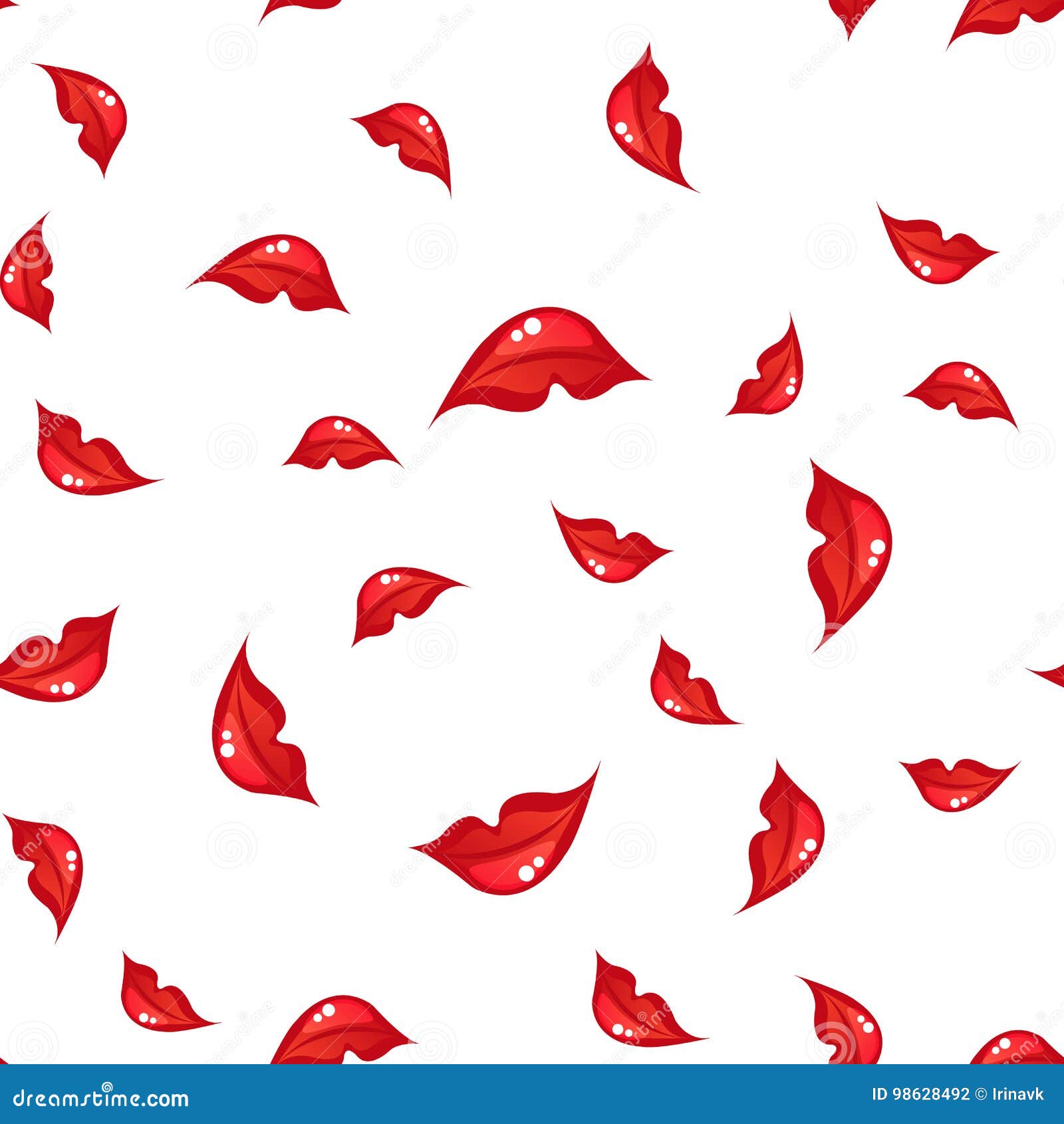 Seamless Pattern with Lips. Vector Stock Vector - Illustration of ...