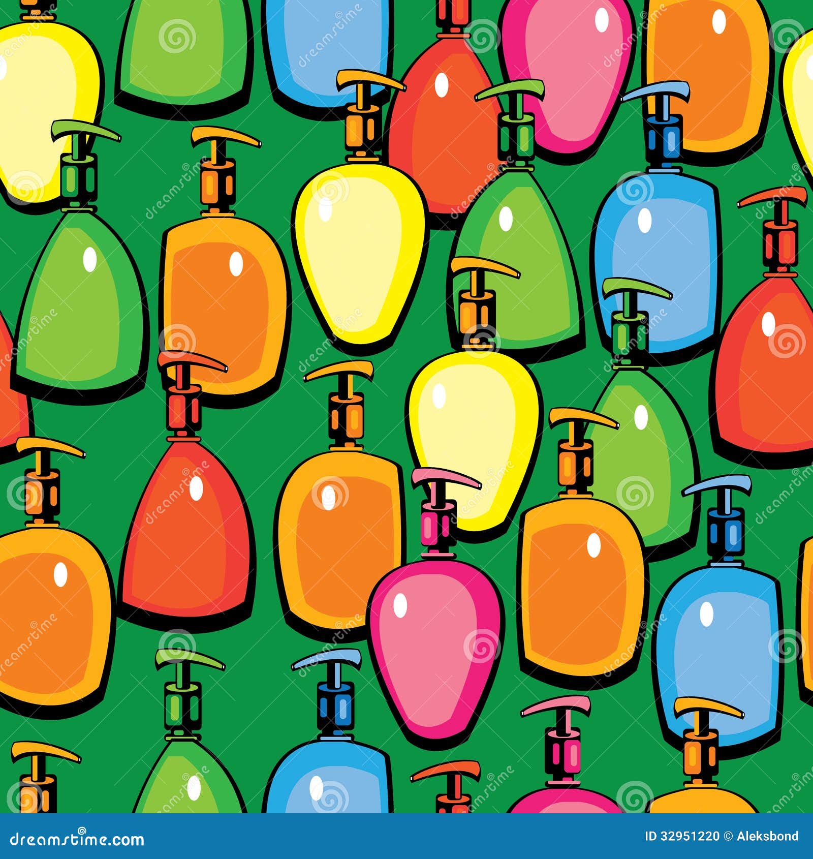 Seamless Pattern Liquid Soap Color Stock Vector - Illustration of green ...