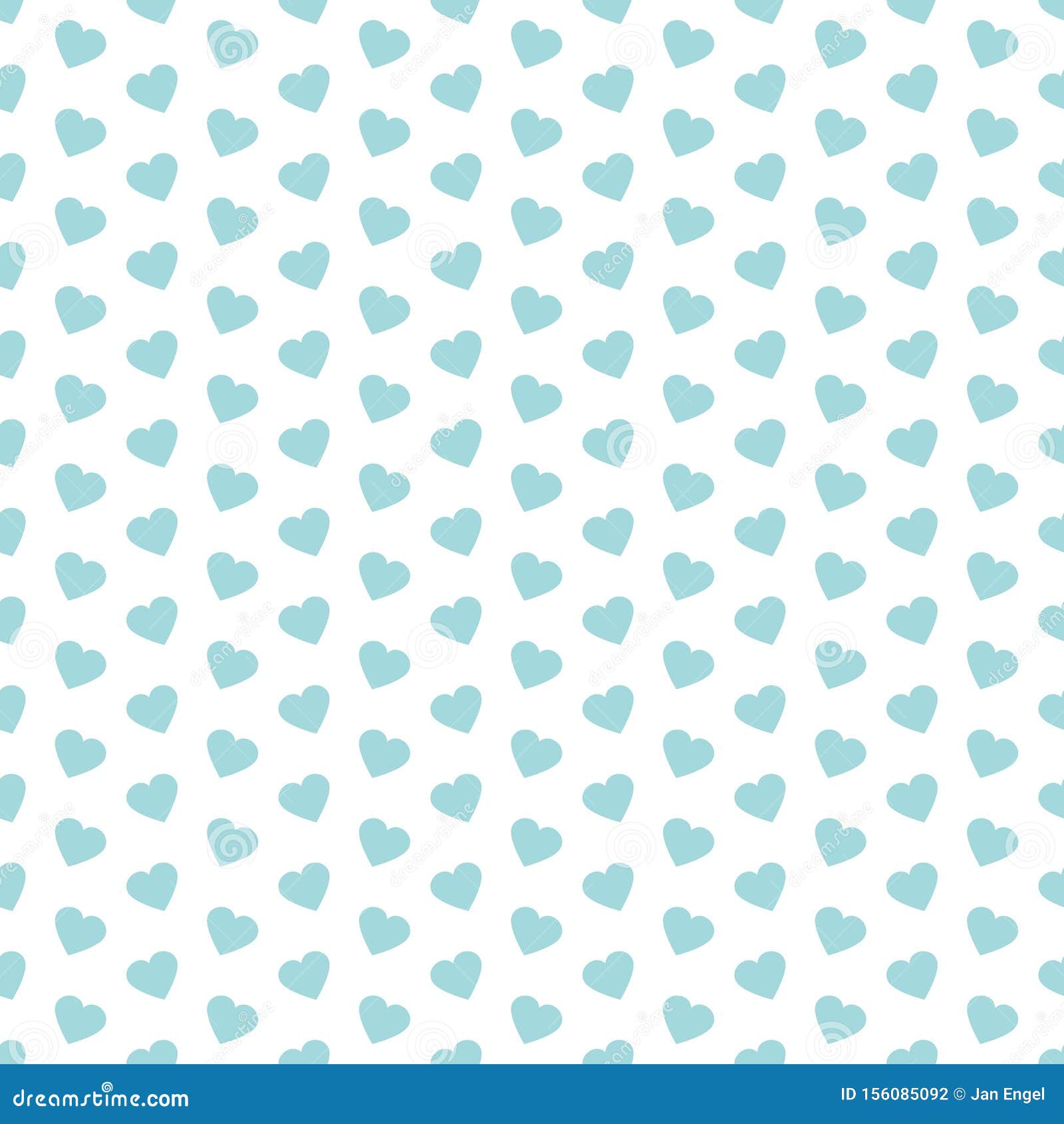 Seamless Pattern Little Diagonal Hearts Blue and White Stock Vector ...